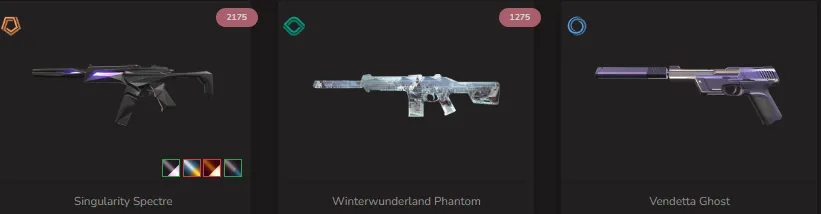 WINTERWUNDERLAND PHANTOM+SINGULARITY SPECTRE+VENDETTA GHOST+ | AP ...