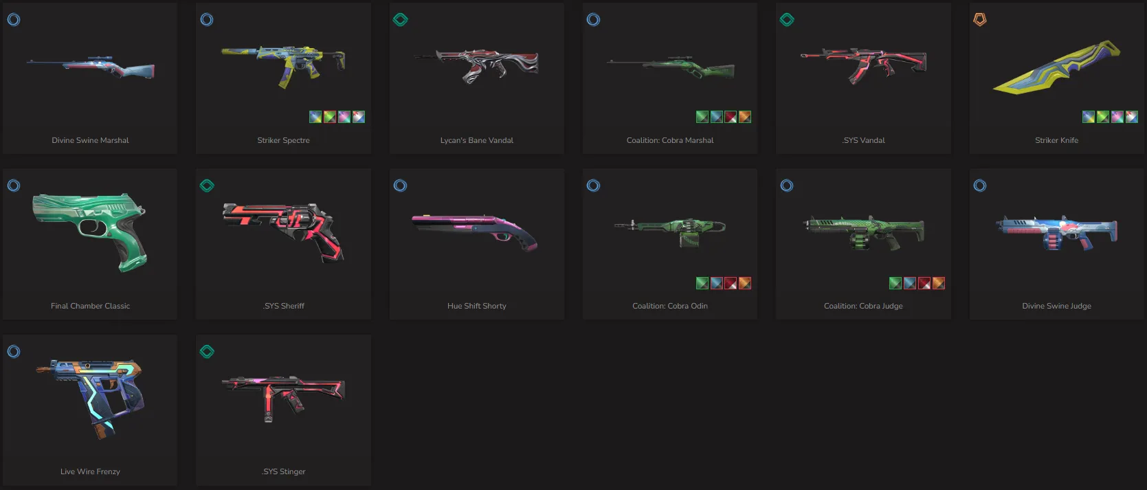 32 SKINS +2 KNIFE+ONI PHANTOM+HUE SHIFT(PHANTOM+SPECTRE+BULLDOG)+.SYS ...