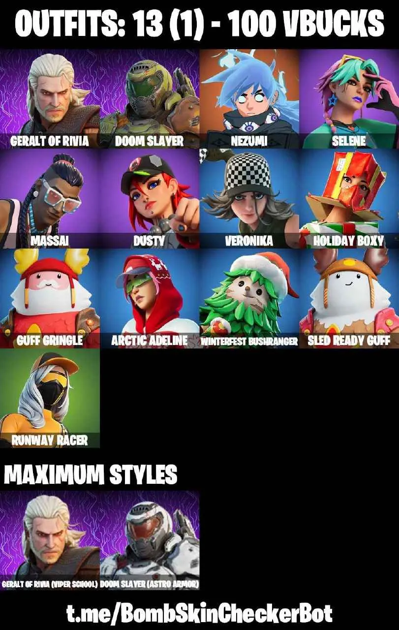 ️13 SKINS ️GET GRIDDY ️RUNWAY RACER ️VERONIKA ️SELENE ️DUSTY ️NEZUMI ...