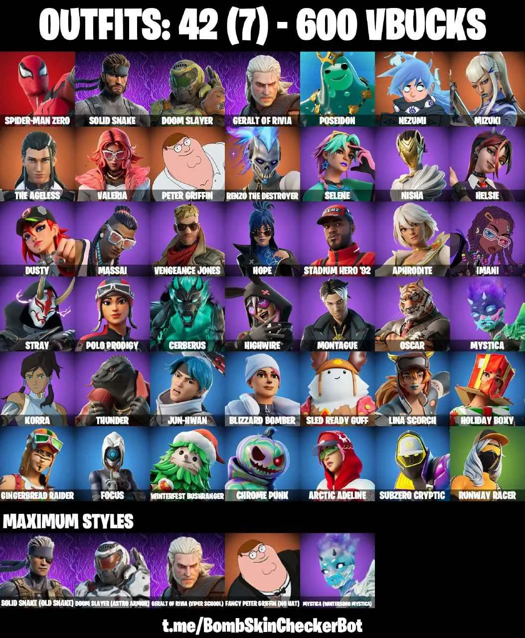 ️42 SKINS ️POLO PRODIGY ️STADIUM HERO 92 ️GET GRIDDY ️SPIDER-MAN ZERO ...