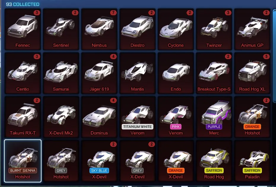 STOCK471 //Fennec, Octane, Dominus, Titanium White Venom, Black Markets ...