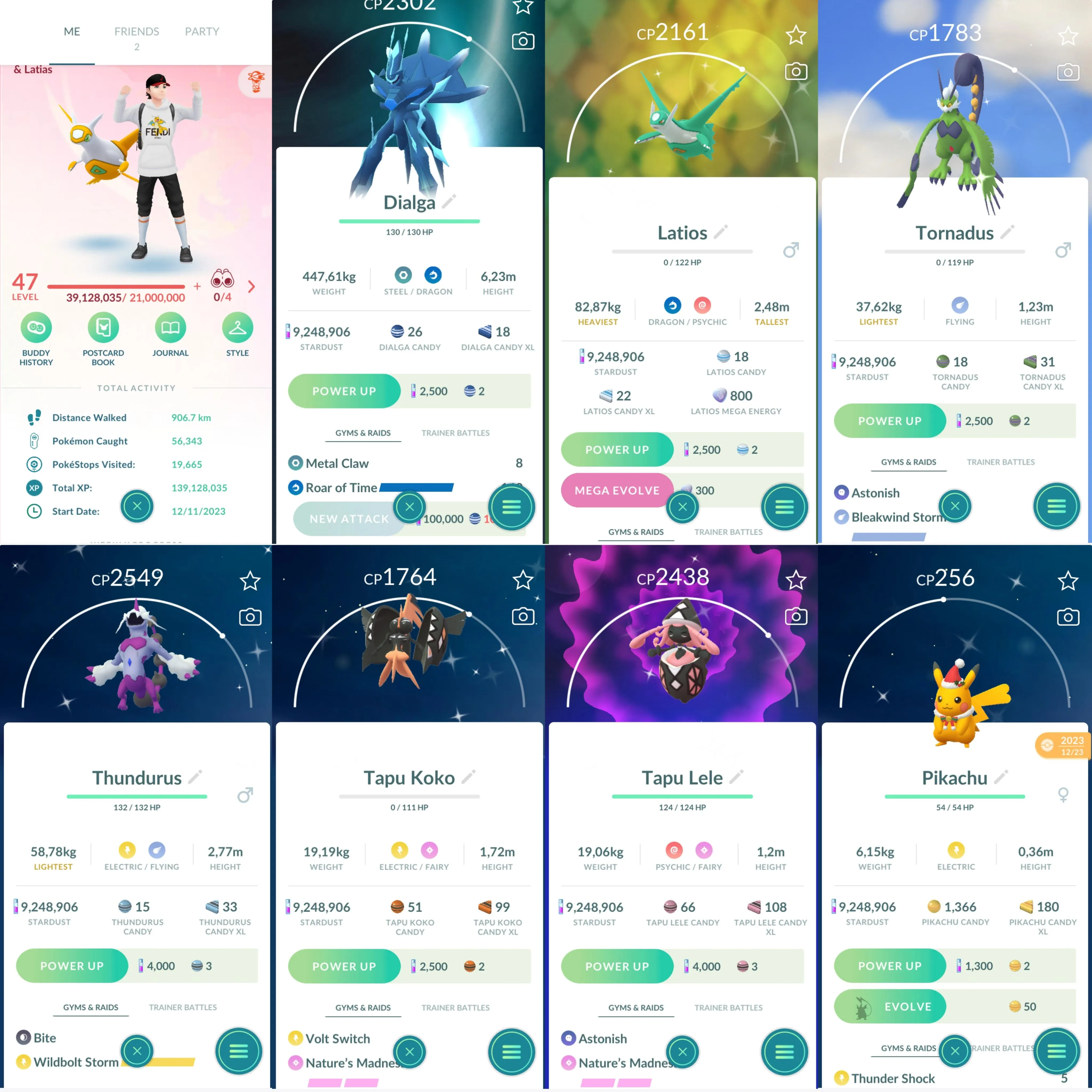 1001 LV47 Dialga origin Roar of Time. Shiny: mega latios, mega latias ...