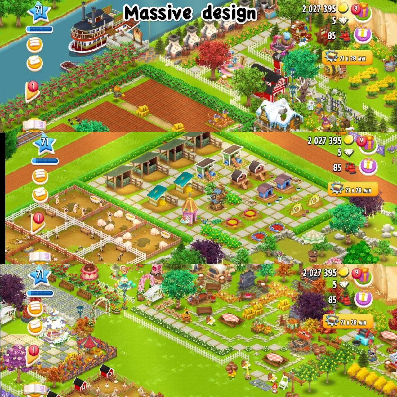 💥🌳LvL 71 Hay Day💥🌳Big 3300 Barn storage💥🌳1900 silo storage💥🌳90% Land ...