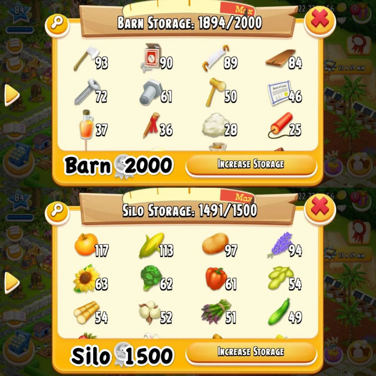 🚜💥Super Elegantly Decorated💥🚜Lvl 84 Hayday account🚜💥2000barn storage🚜💥 ...