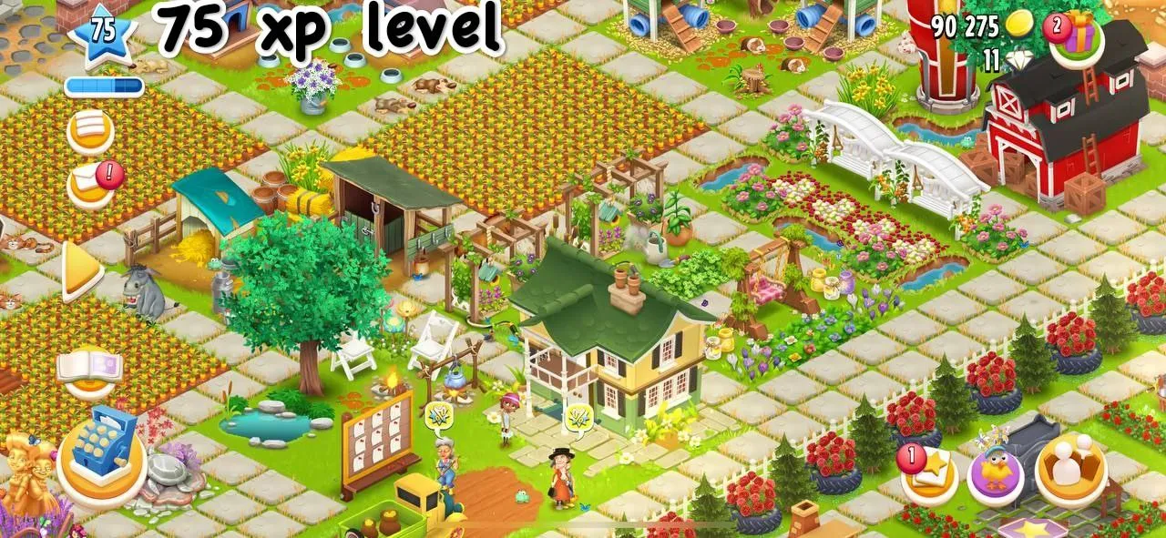⚡️🌳Afdordable decorated LvL 75 Hayday🌳⚡️3050 Barn storage🌳⚡️1100 Silo ...