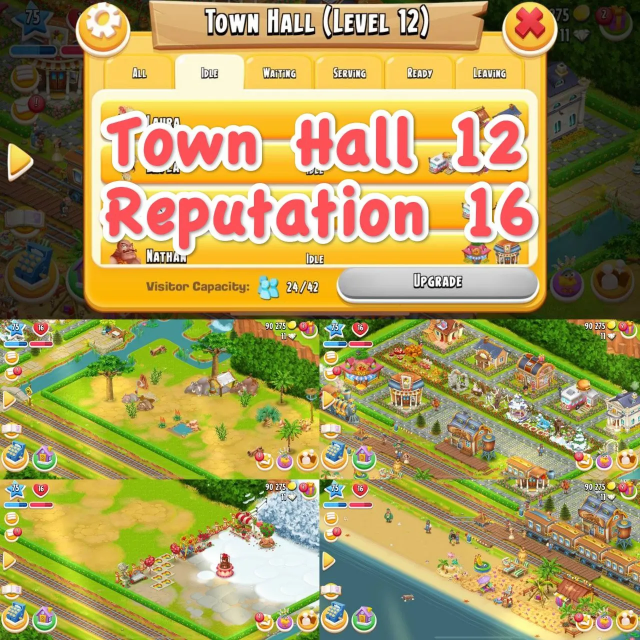 ⚡️🌳Afdordable decorated LvL 75 Hayday🌳⚡️3050 Barn storage🌳⚡️1100 Silo ...