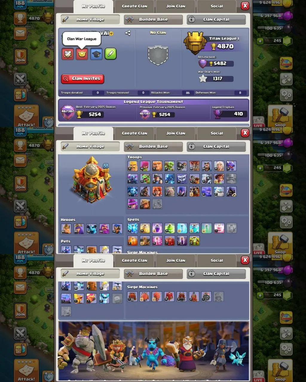 Th16 MaxType 80-80-52-50-30 heroes Max defences Gauntlet-Spikey ball ...