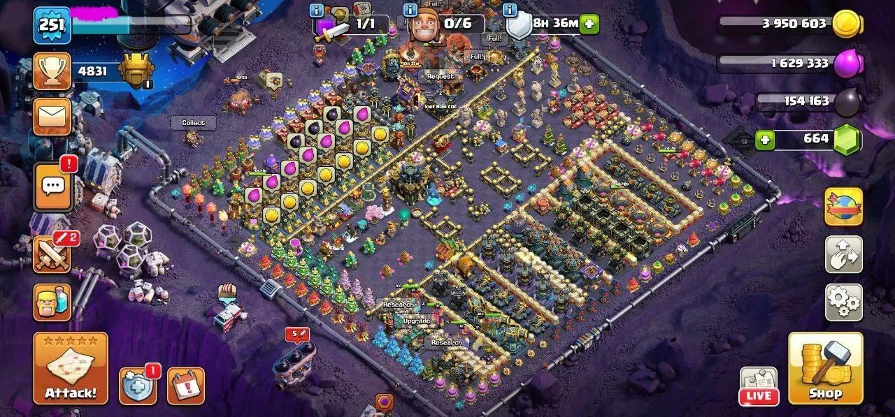 ♻️ Th17 Max 99%♻️ 29/29 Equipments maxed♻️ Many more skins scenerys♻️ ...