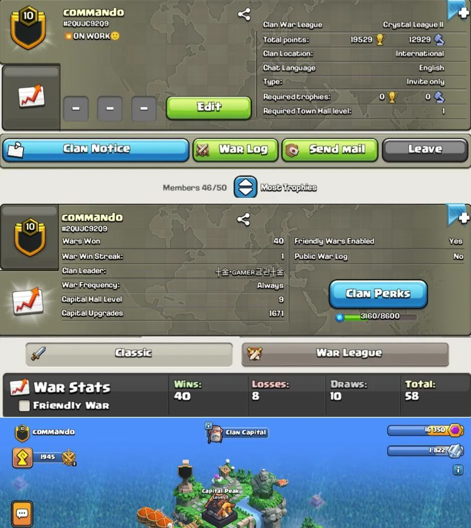 🛑MG🛑LEVEL- 10🔥CAPITAL HALL-9 | NAME- COMMANDO | SUPER ACTIVE | INSTANT DELIVERY | 1v9