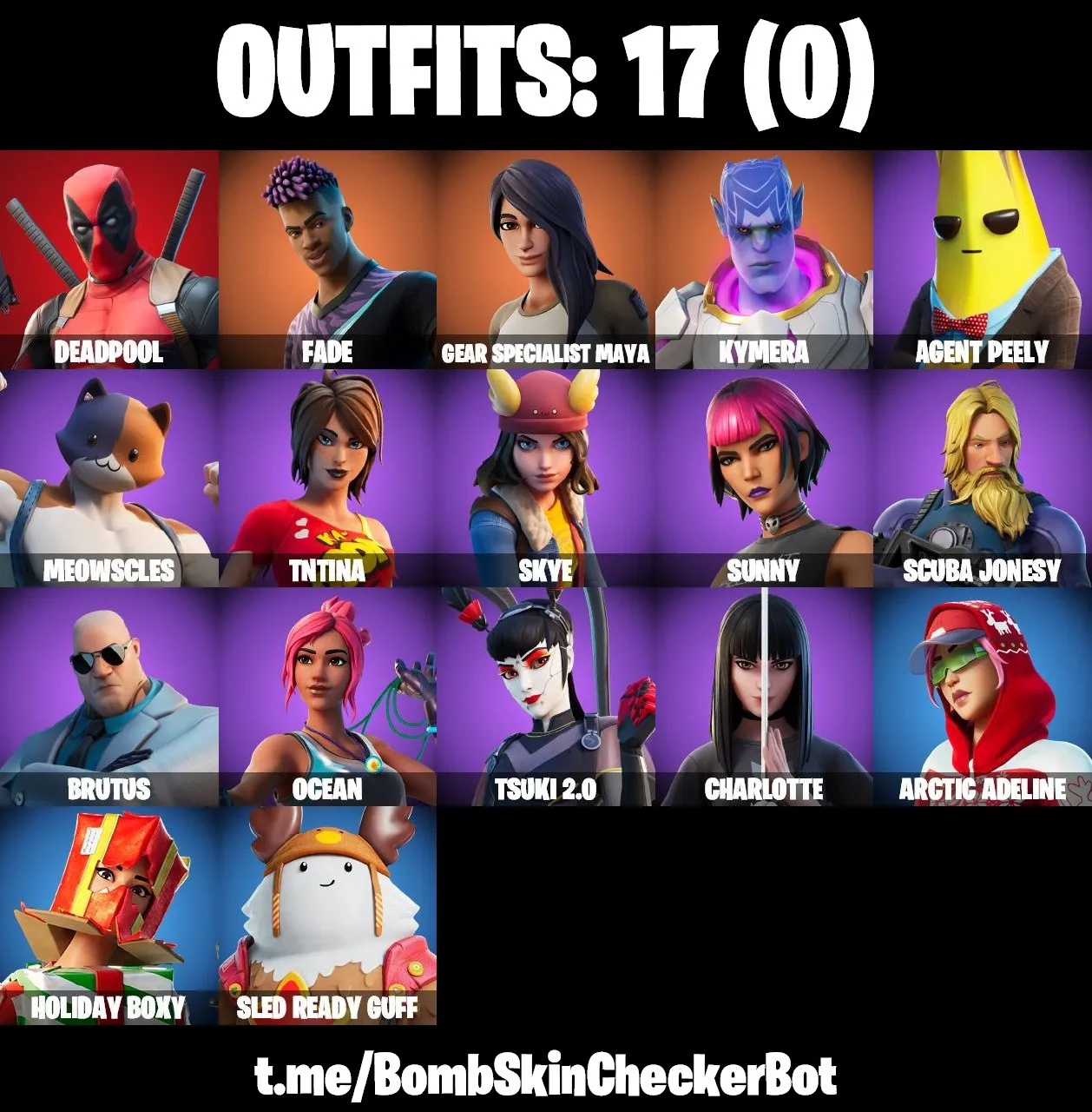 [PC/PSN/XBOX] 17 skins | Prowler | Polar Peely | Midas | Paradigm ...