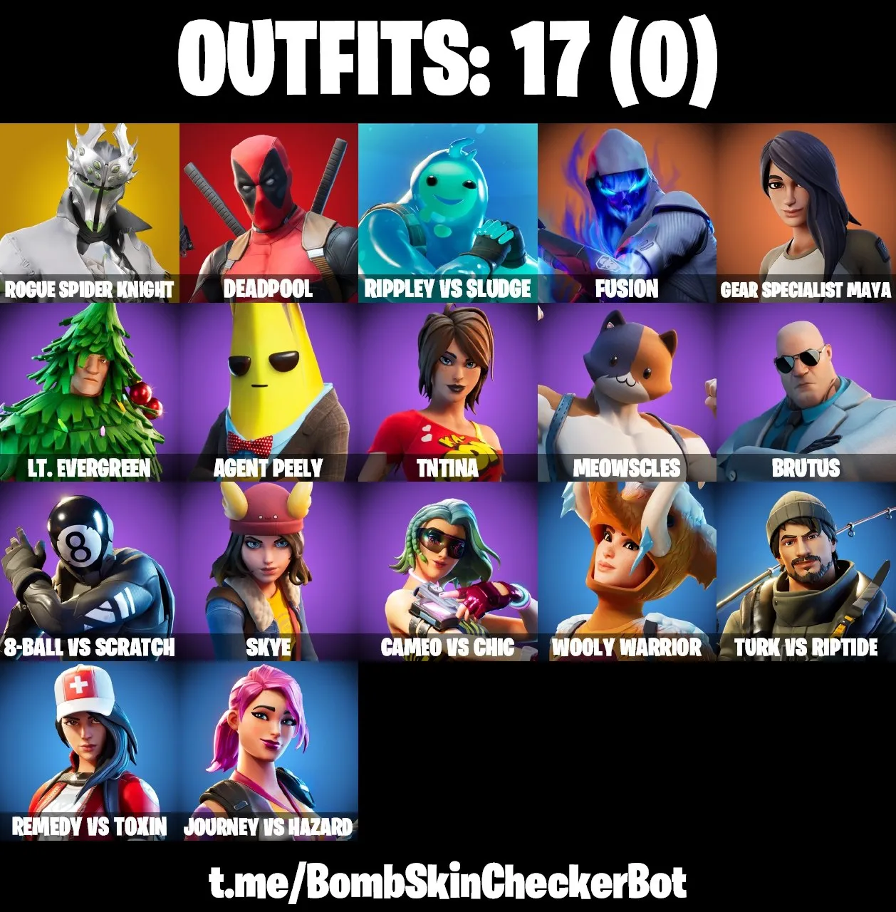 [PSN/XBOX/PC]⭐ 17 Skins⚡ Rogue Spider Knight⚡ Deadpool⚡ Fusion⚡ Agent ...