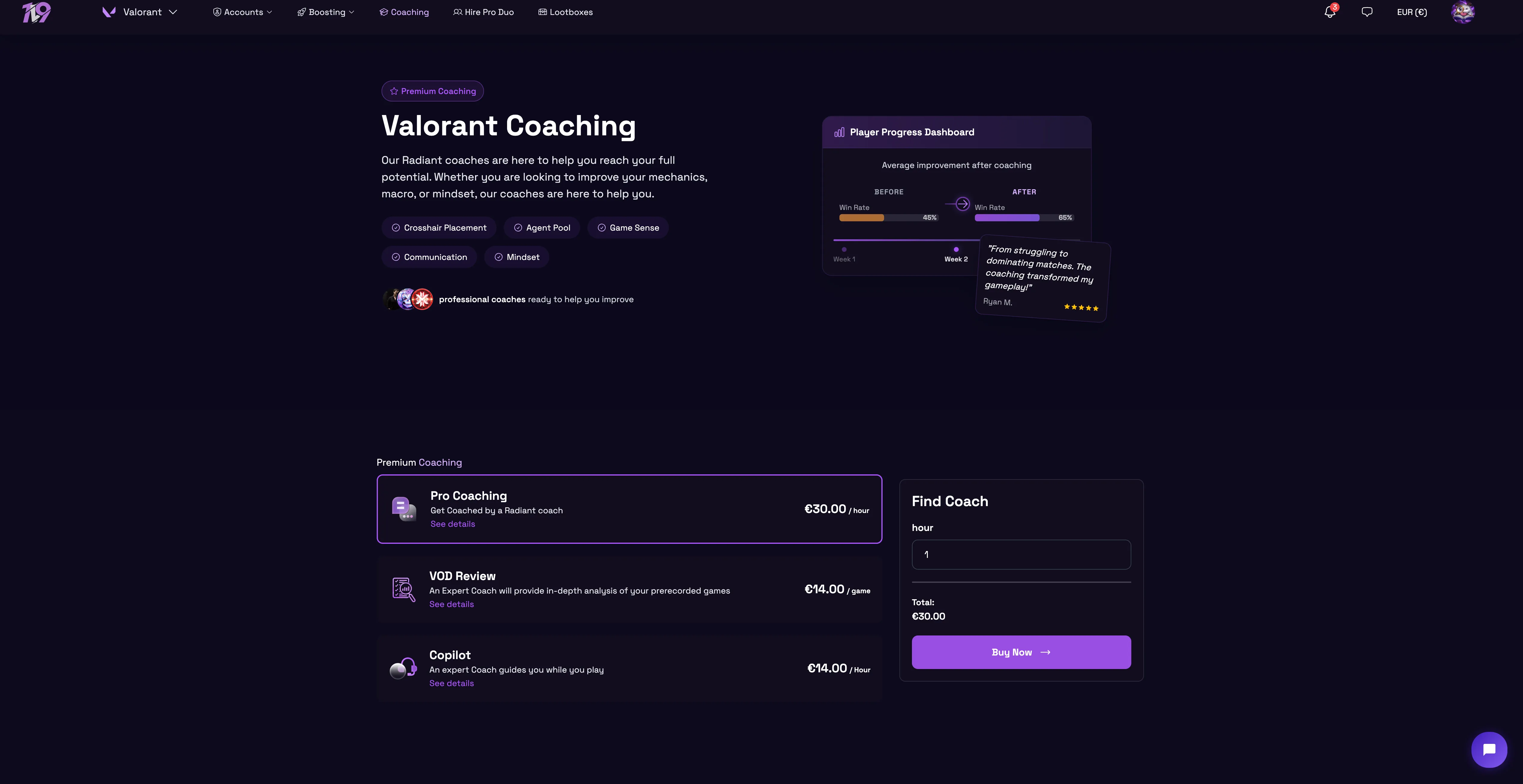 8 Best Websites To Buy Valorant Coaching | 1v9