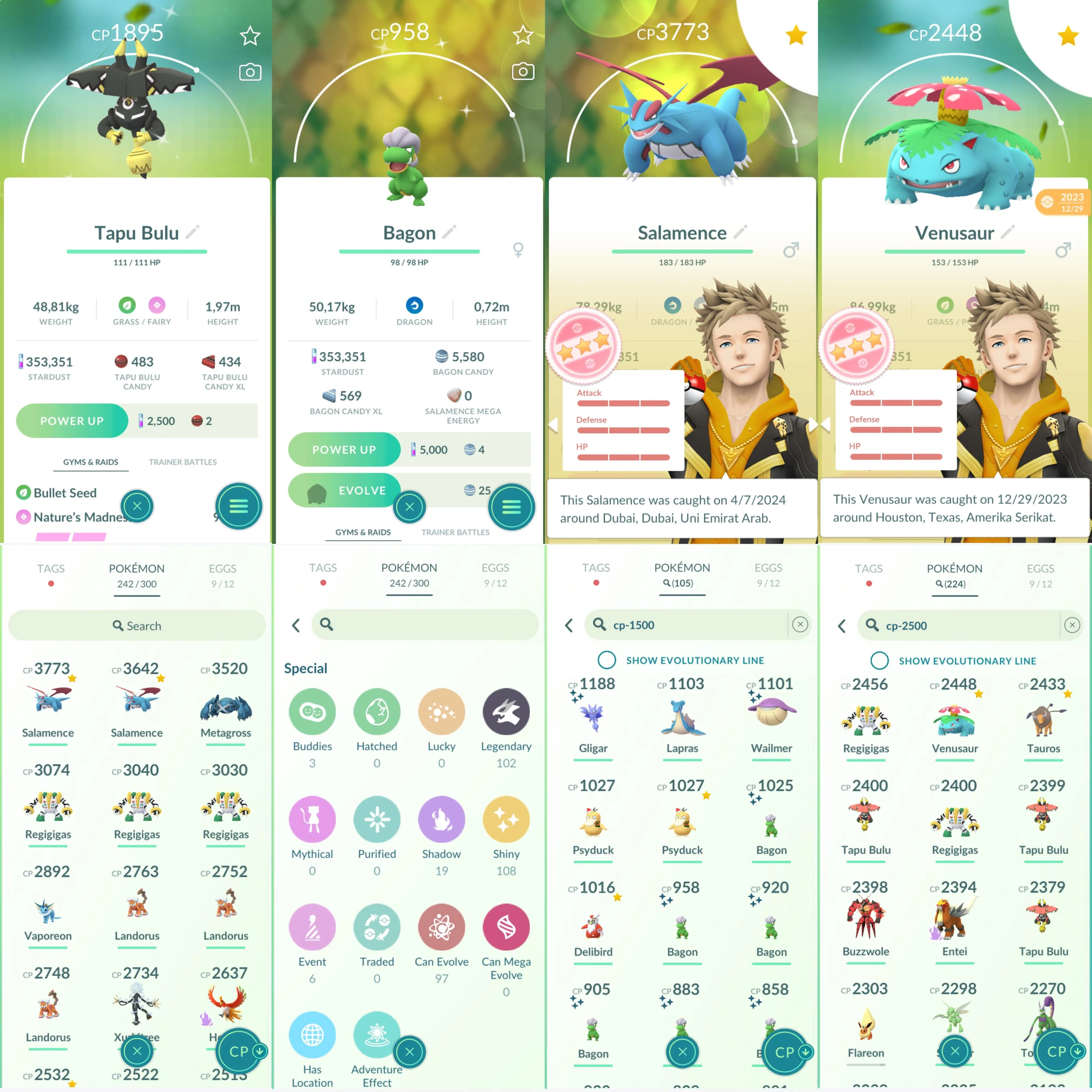 978 LV40 Metagross100 Salamence100 Venusaur100 Shiny: shadow entei ...