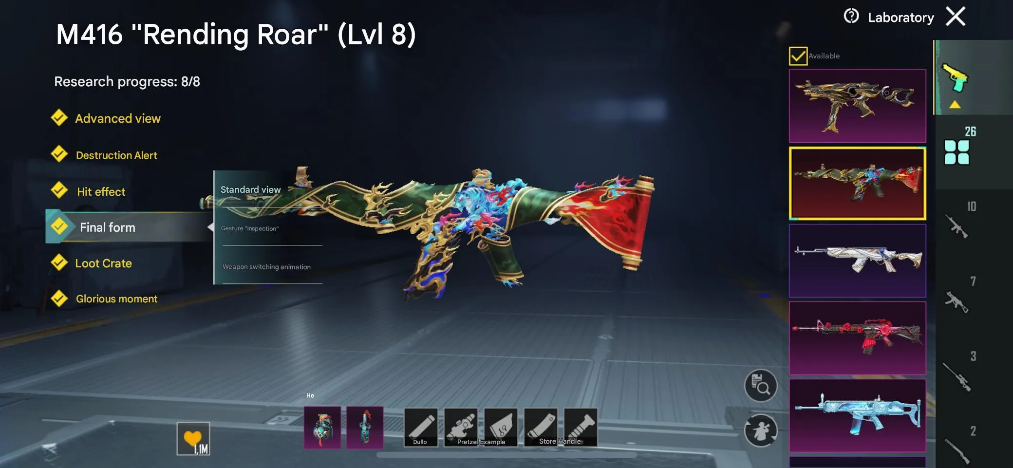 PGM259 M416 Jester Lv.7, Rending Roar Lv.8, 14 Killchats, 13+ Weapons ...
