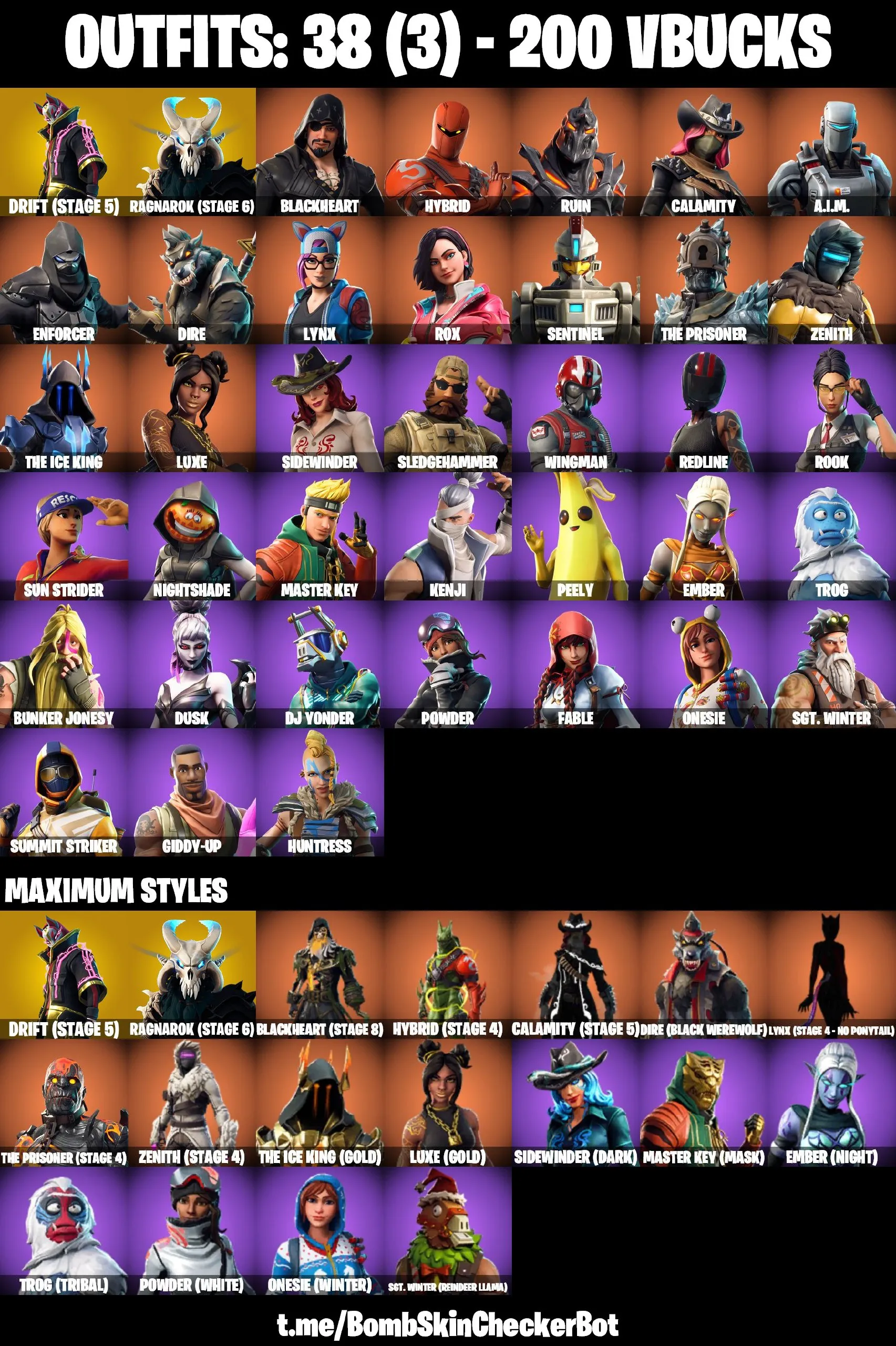 [PC/PSN/XBOX] 38 skins | Drift (Stage 5 ) | Ragnarok ( Stage 6 ...