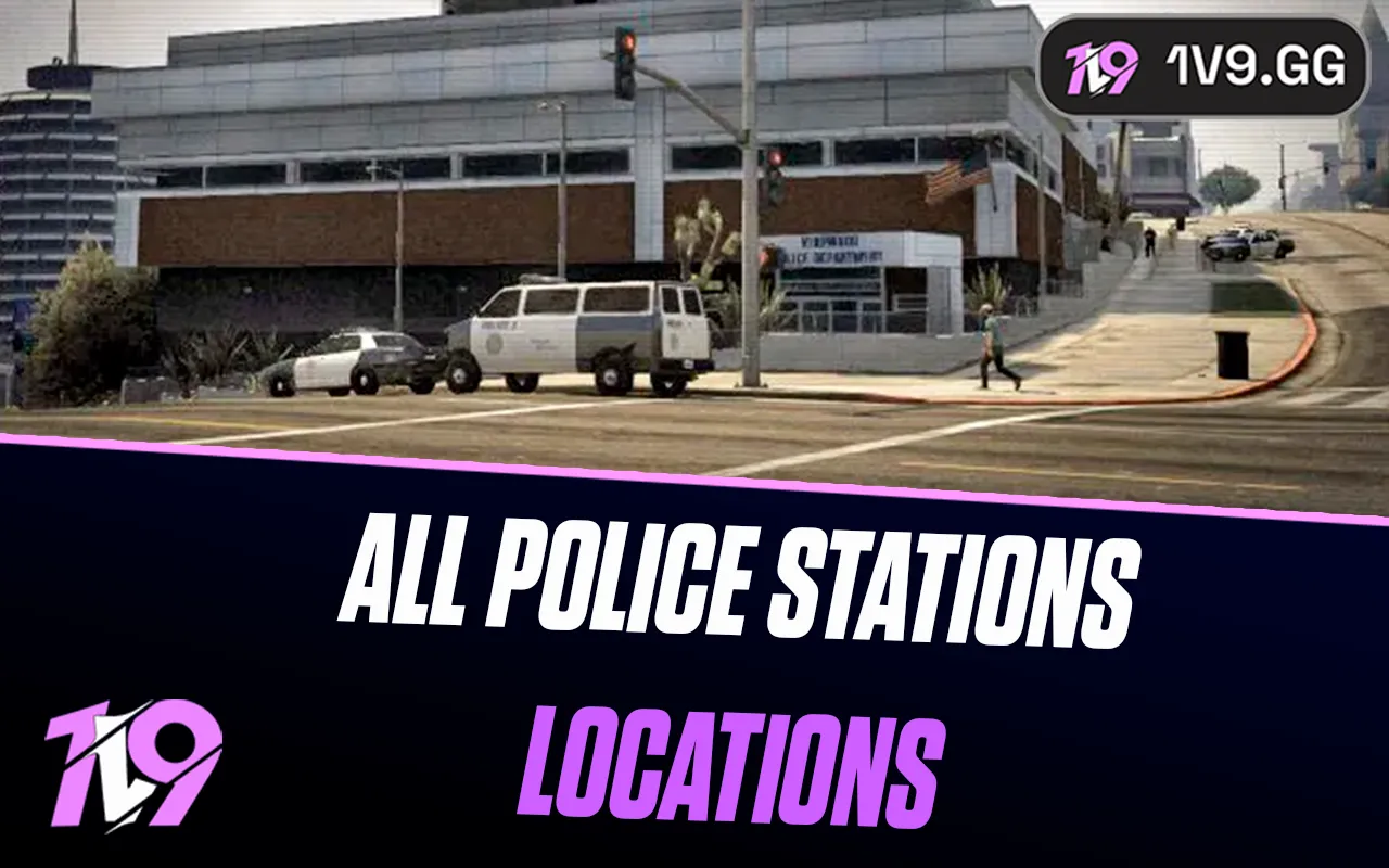 All Police Station Locations in GTA 5 | 1v9