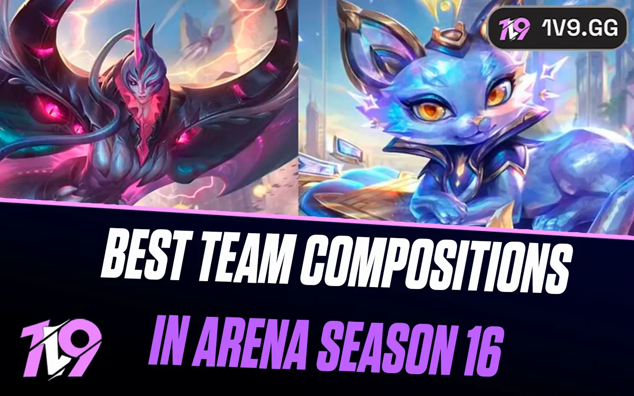 Best Arena Team Compositions In LoL Season 16 | 1v9