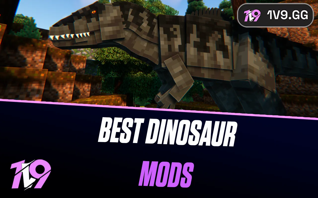 10 Best Dinosaur Mods in Minecraft, Ranked | 1v9