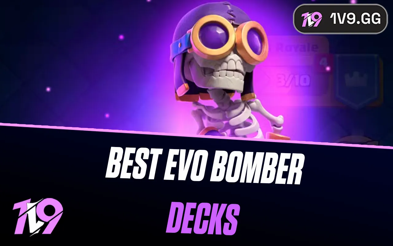 Best Evo Bomber Decks In Clash Royale | 1v9