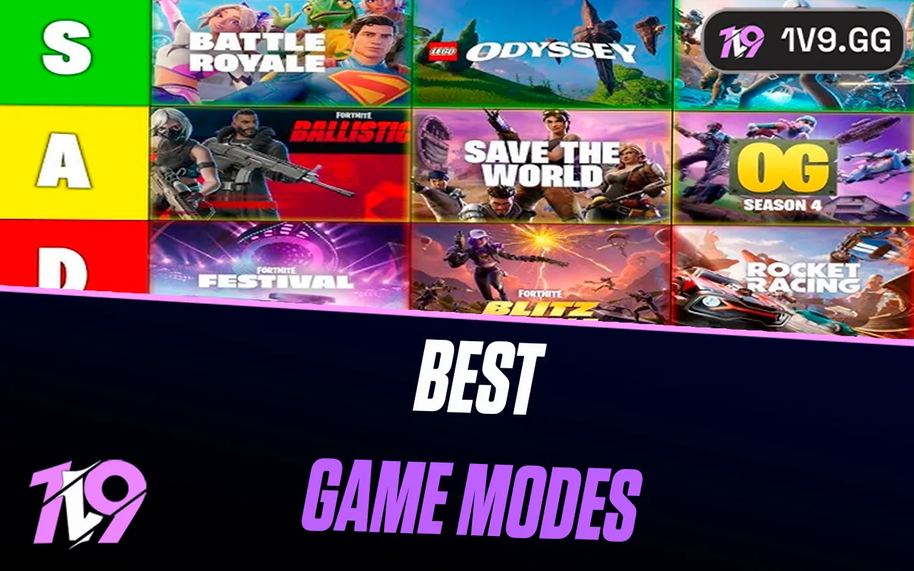 Best Fortnite Game Modes Tier List | 1v9