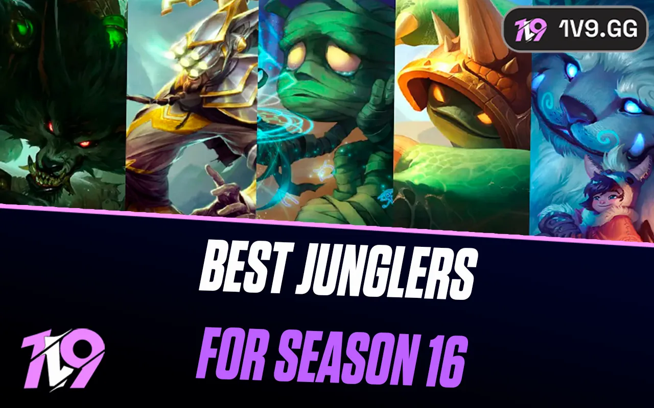 Best Junglers To Climb With in LoL Season 16 | 1v9
