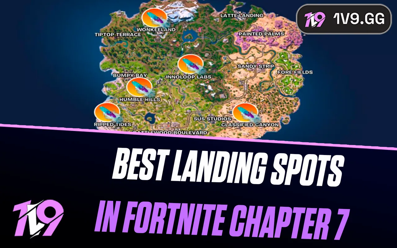 The Best Landing Spots in Fortnite Chapter 7 Season 1 | 1v9