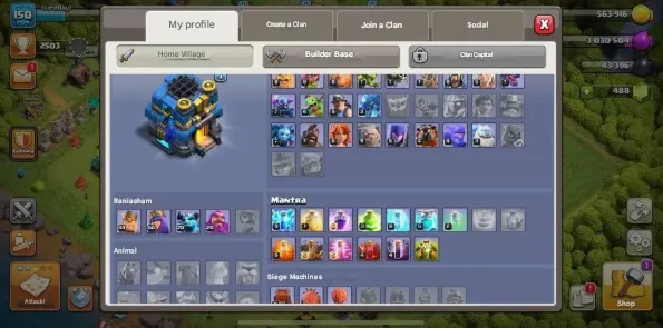 COC181 Maxed Heroes TH12 Account with Strong Defenses and BH8 | 1v9