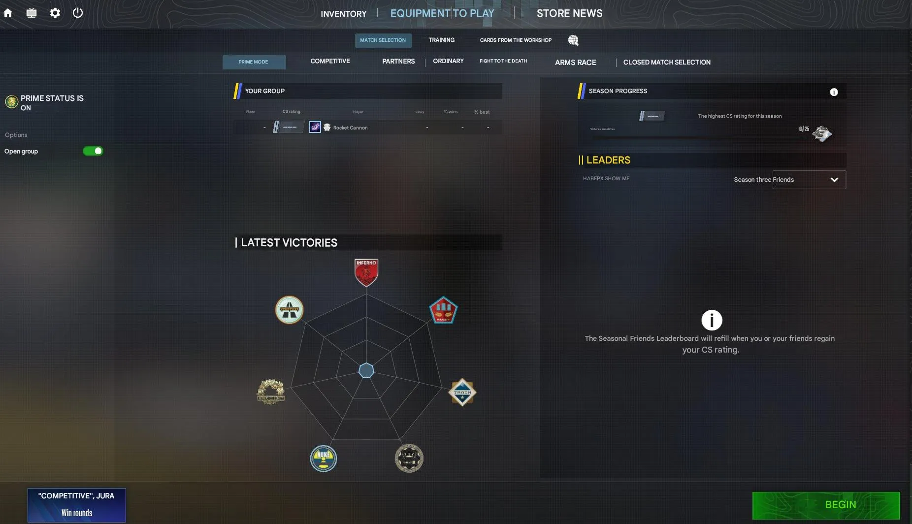 CS266 Prime Purchased | CS GO Music Kit | Full Access | 1v9