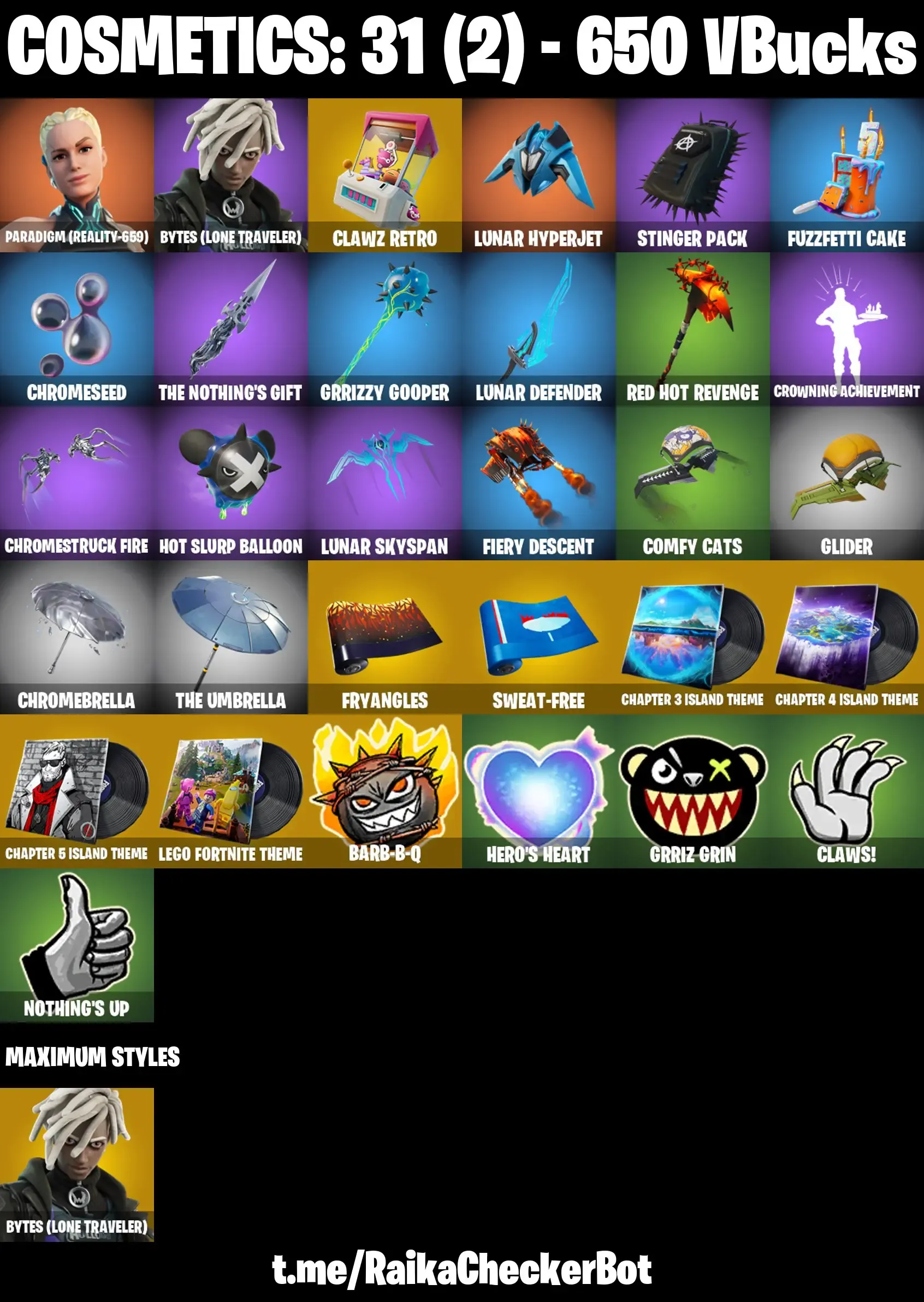 [PC/PSN/XBOX] 2 skins | Paradigm (Reality-659) | Bytes (Lone Traveler ...