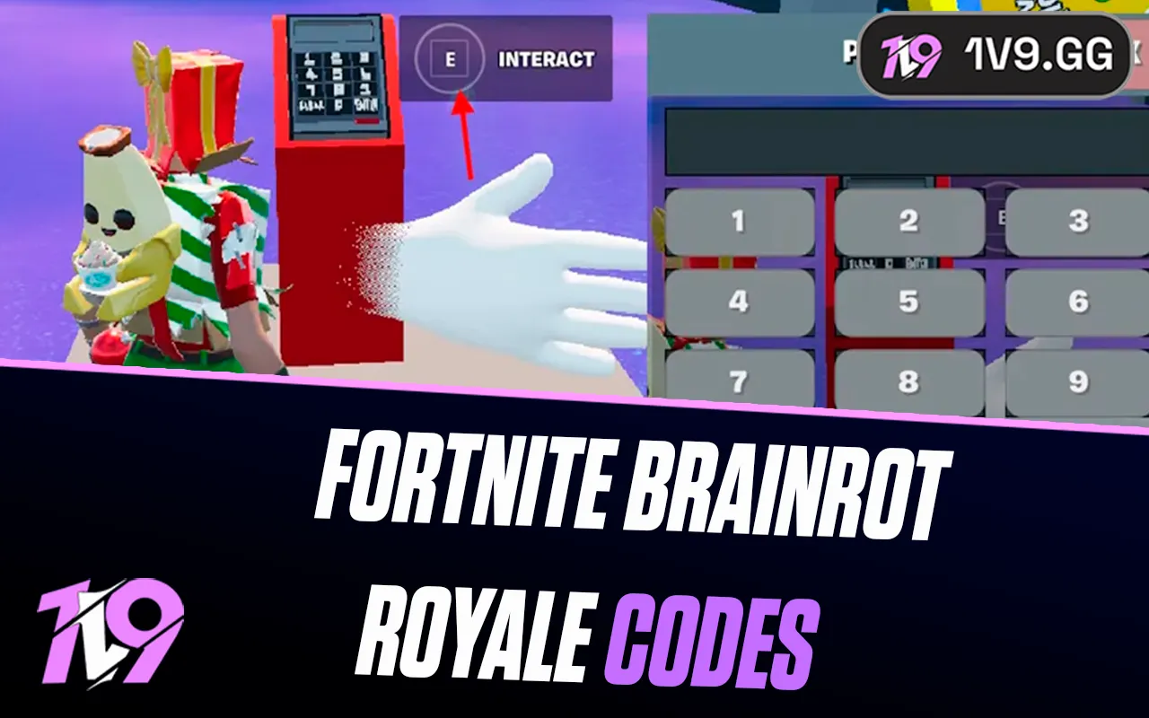 Fortnite Brainrot Royale Codes (December 2025) | 1v9