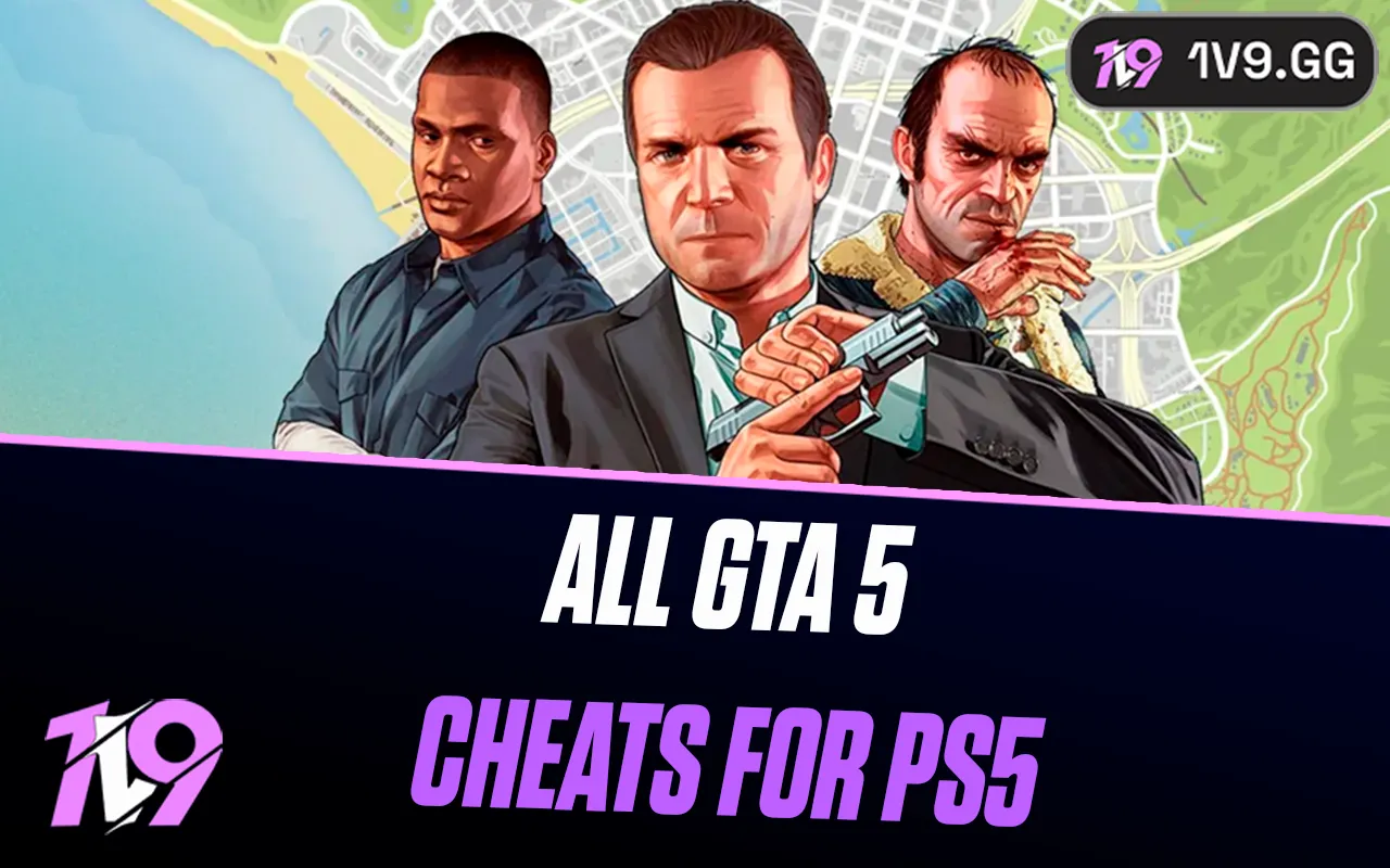 All GTA 5 Cheats for PS5 (2026) – Complete Guide | 1v9