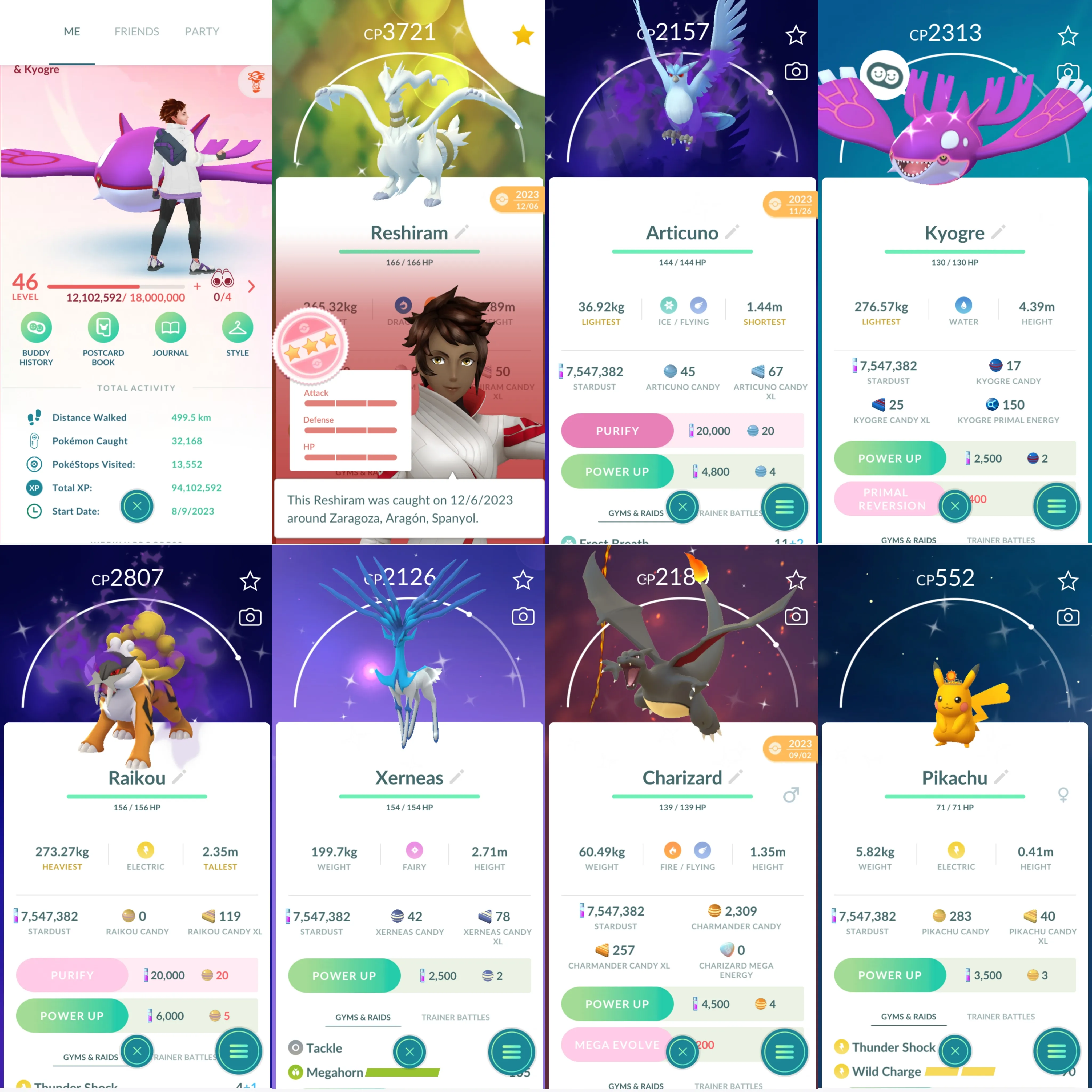 1333 LV46 Coin 5200 Rare Candy 471 Shundo Reshiram Suicune100 Sp Bg ...