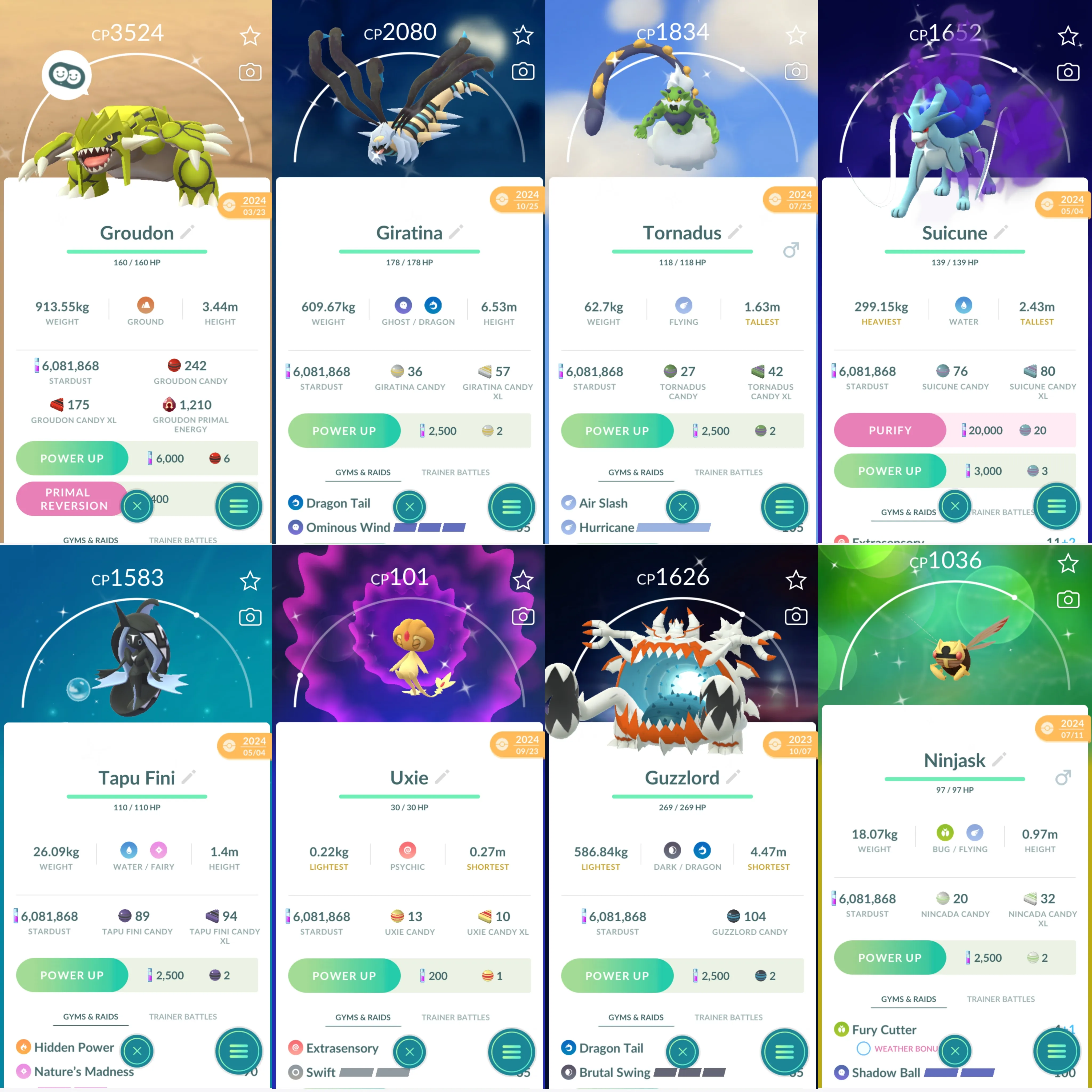 1474 LV44 Legend100x4: Lugia, xerneas x2, raikou. Galar zapdos Shiny ...
