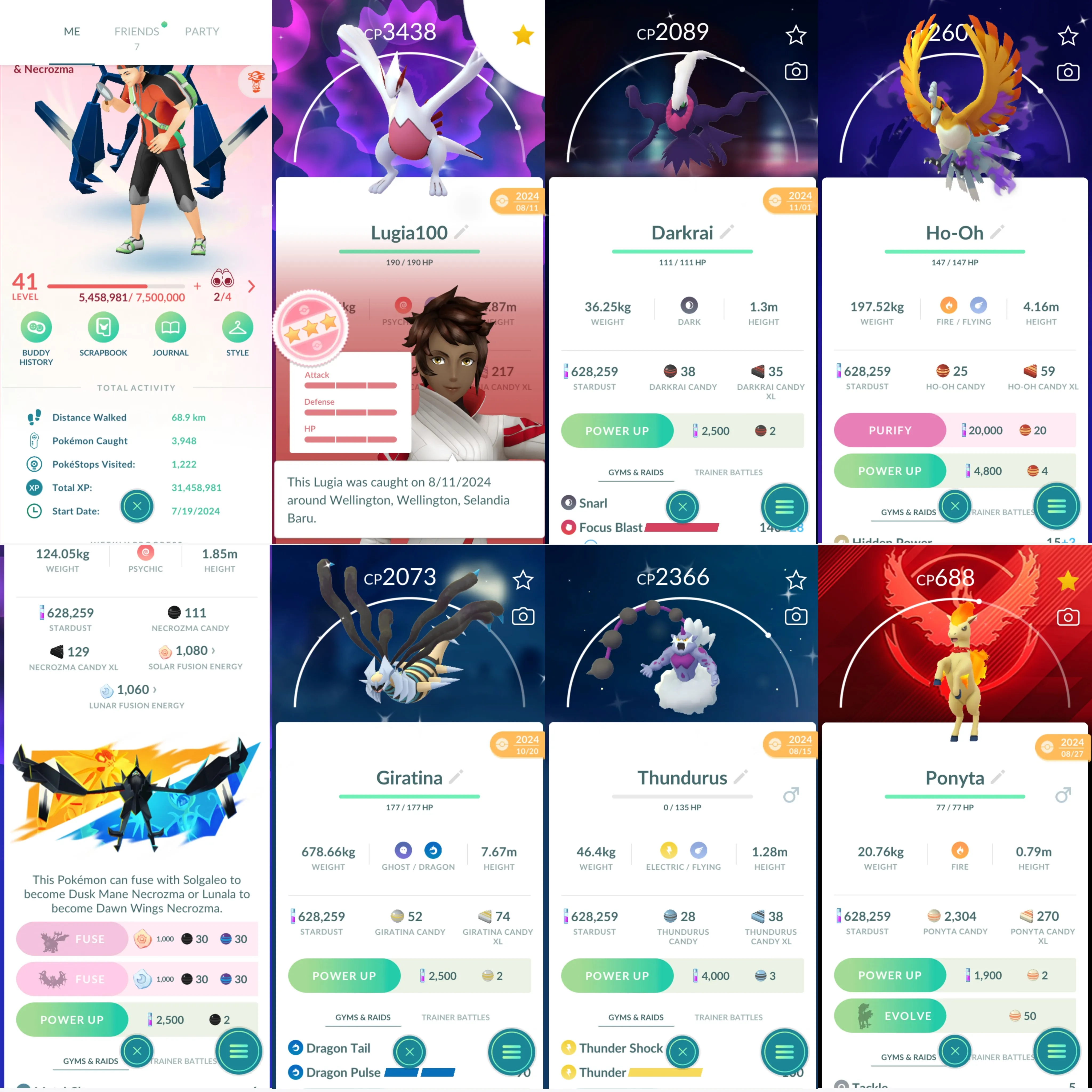 1622 LV41 Shundo Lugia GMax Venusaur GMax Blastoise GMax Gengar GMax ...