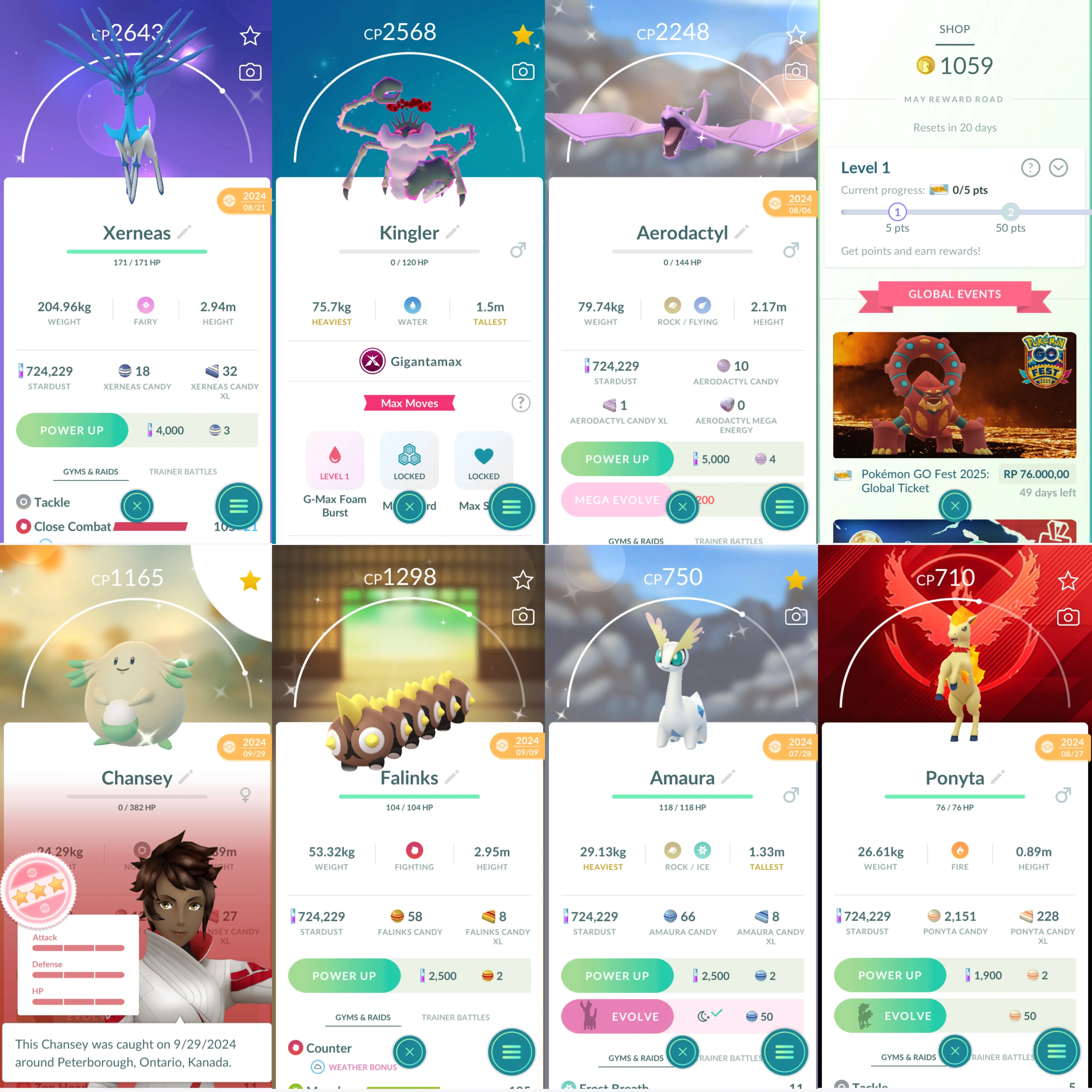 1623 LV41 GMax Charizard GMax Blastoise GMax Gengar Shiny GMax Kingler ...