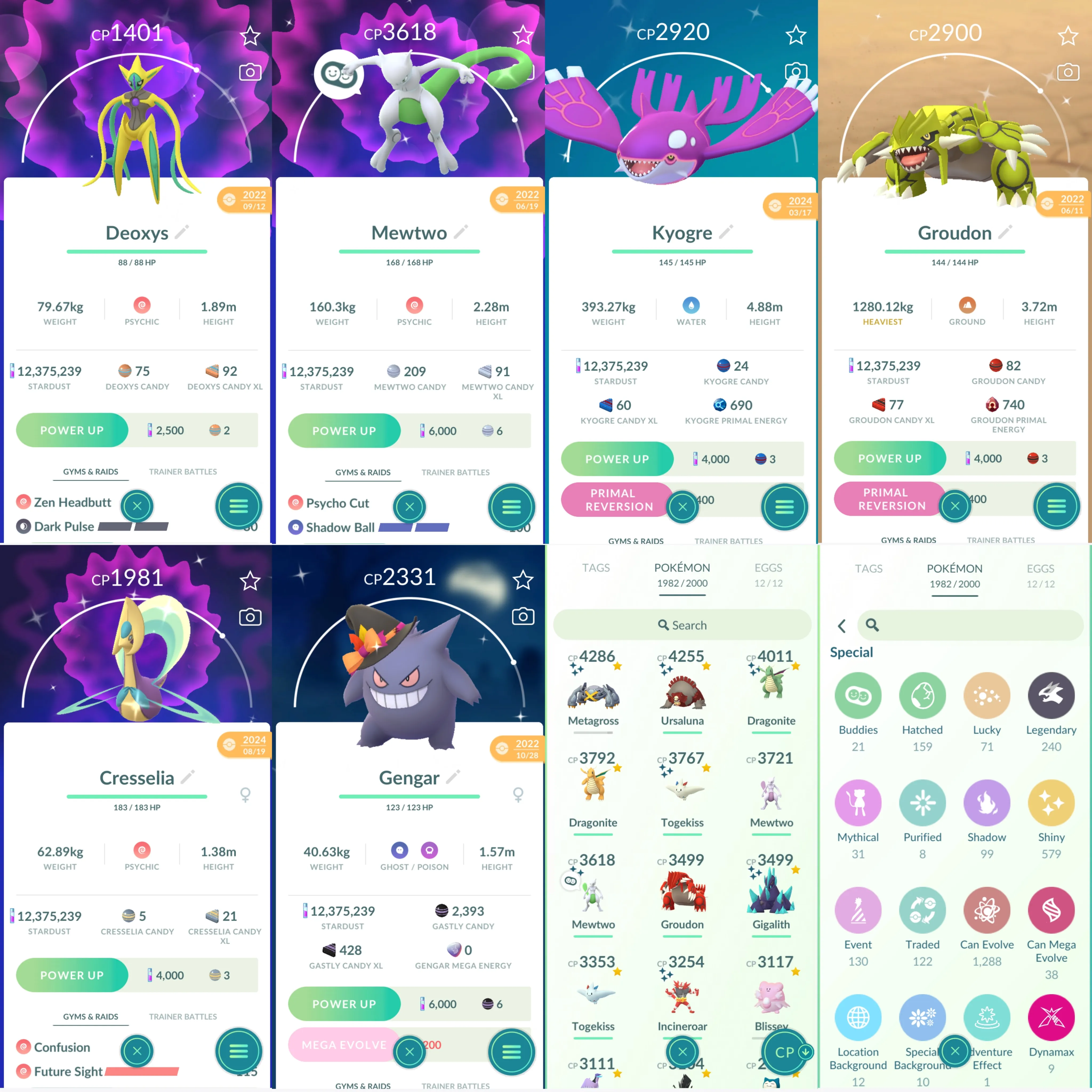 1638 LV50 Shiny Mewtwo Cosmog Cosmoem Solgaleo Shiny Deoxys All Forme ...