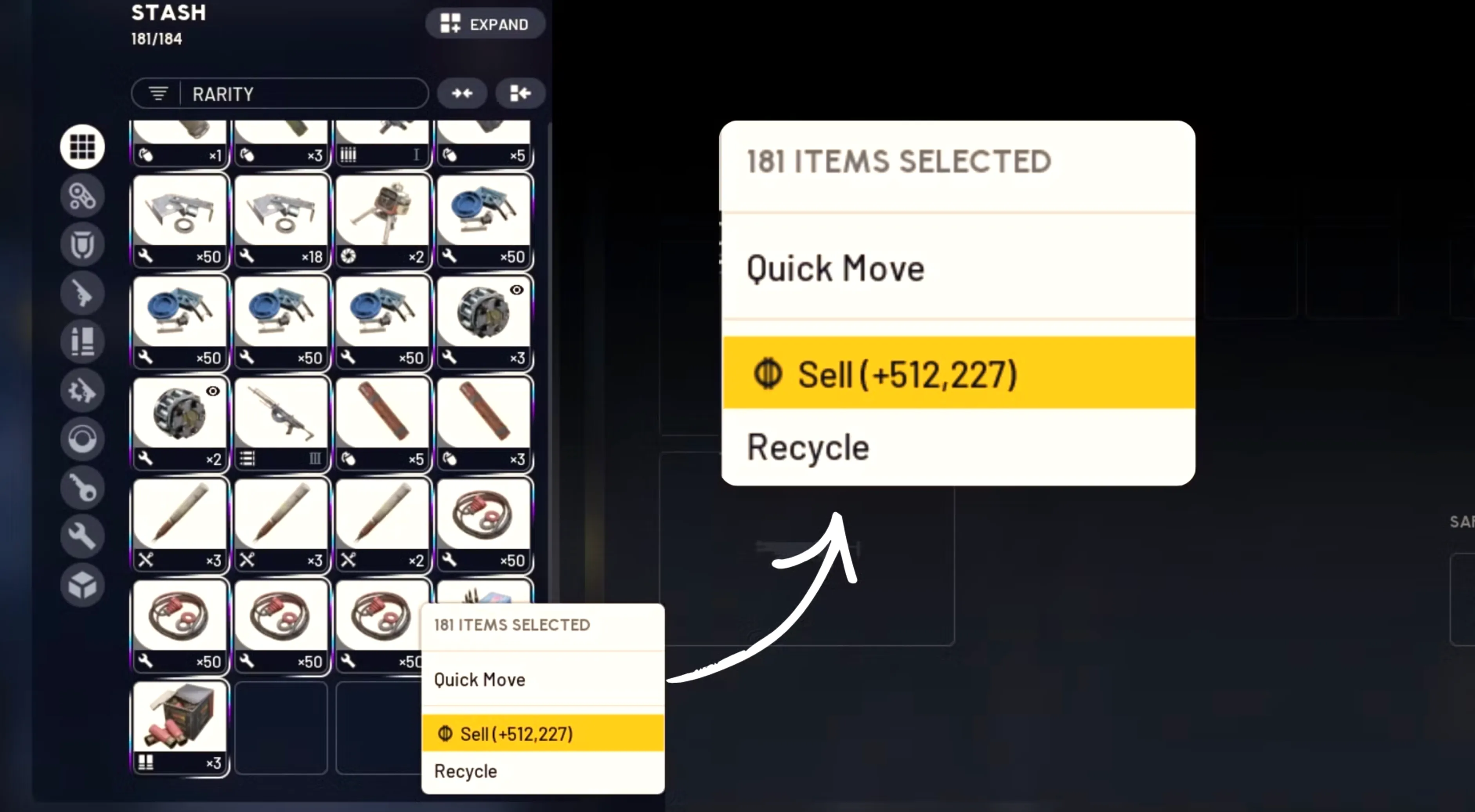 How To Check Stash Value In ARC Raiders | 1v9