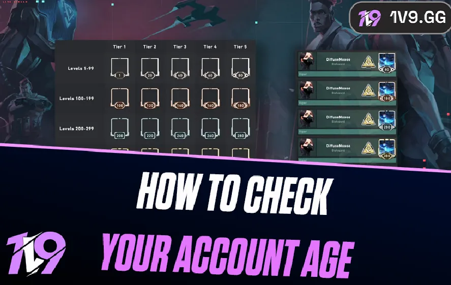 How To Check Your Account Age in Valorant? | 1v9