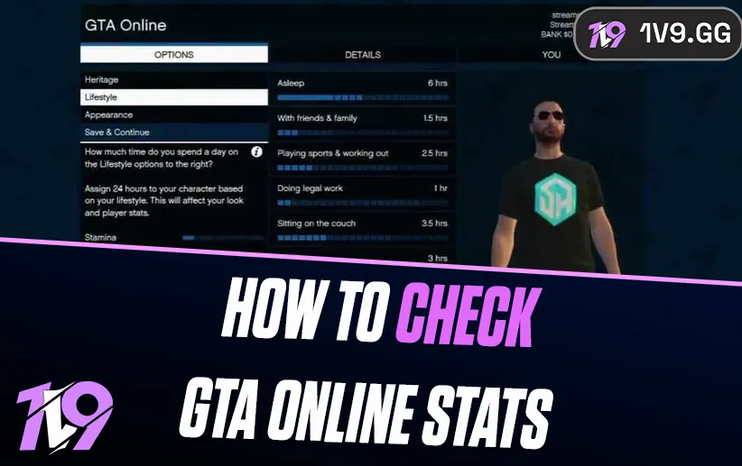 How To Check Your GTA Online Stats (Step by Step) | 1v9