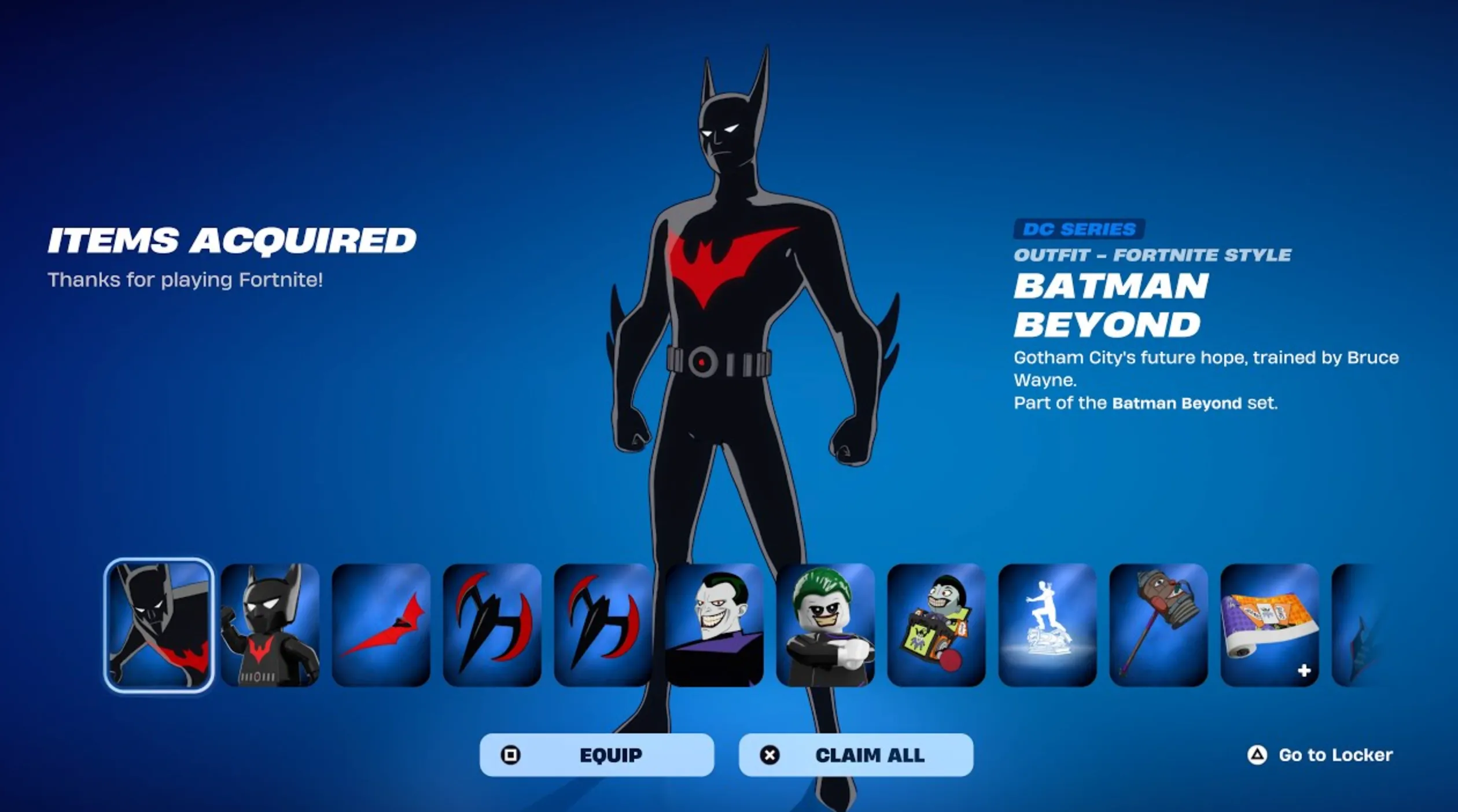 How To Get Batman Beyond Skins in Fortnite | 1v9