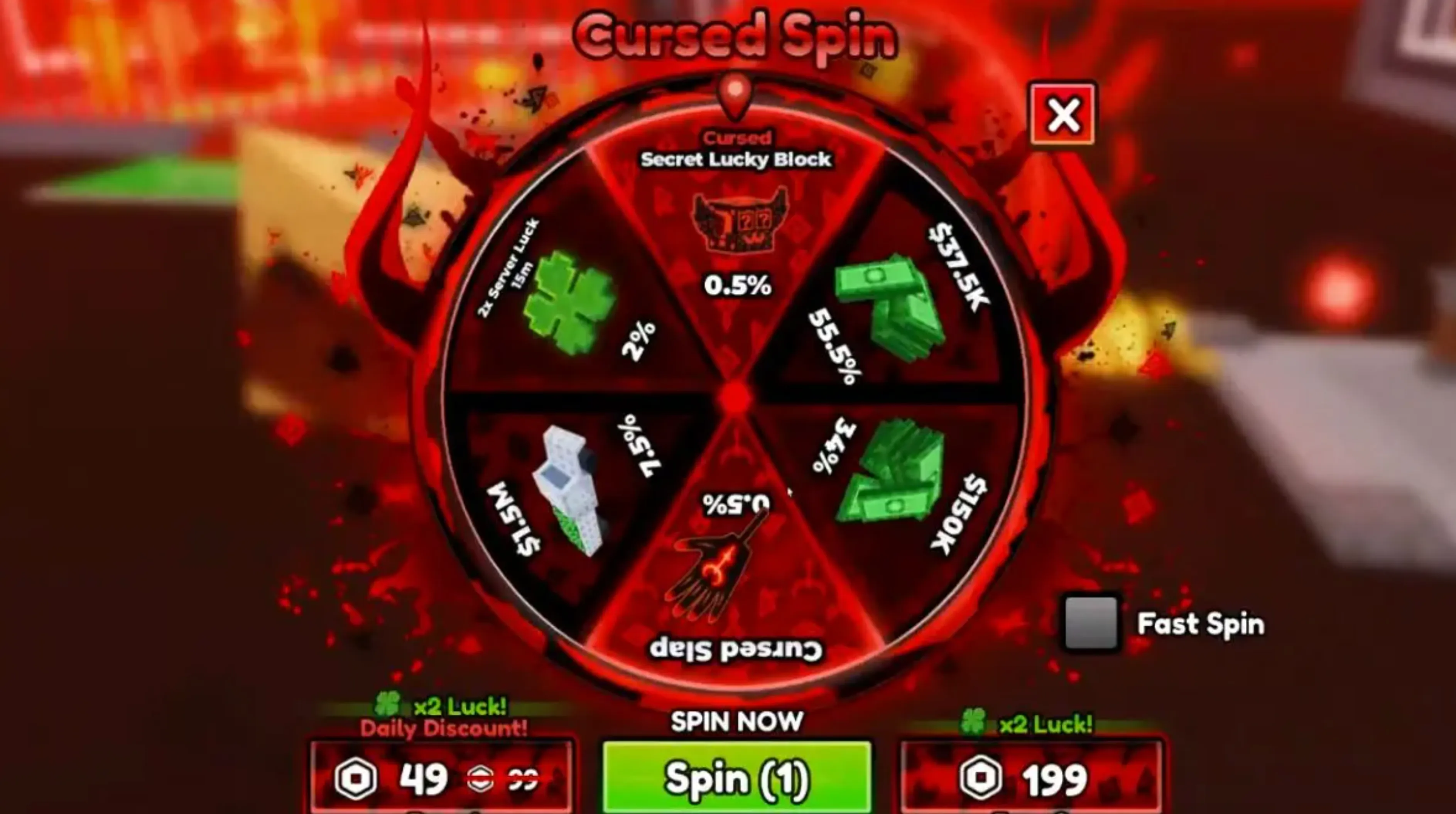 How To Get Cursed Secret Lucky Block in Steal a Brainrot | 1v9