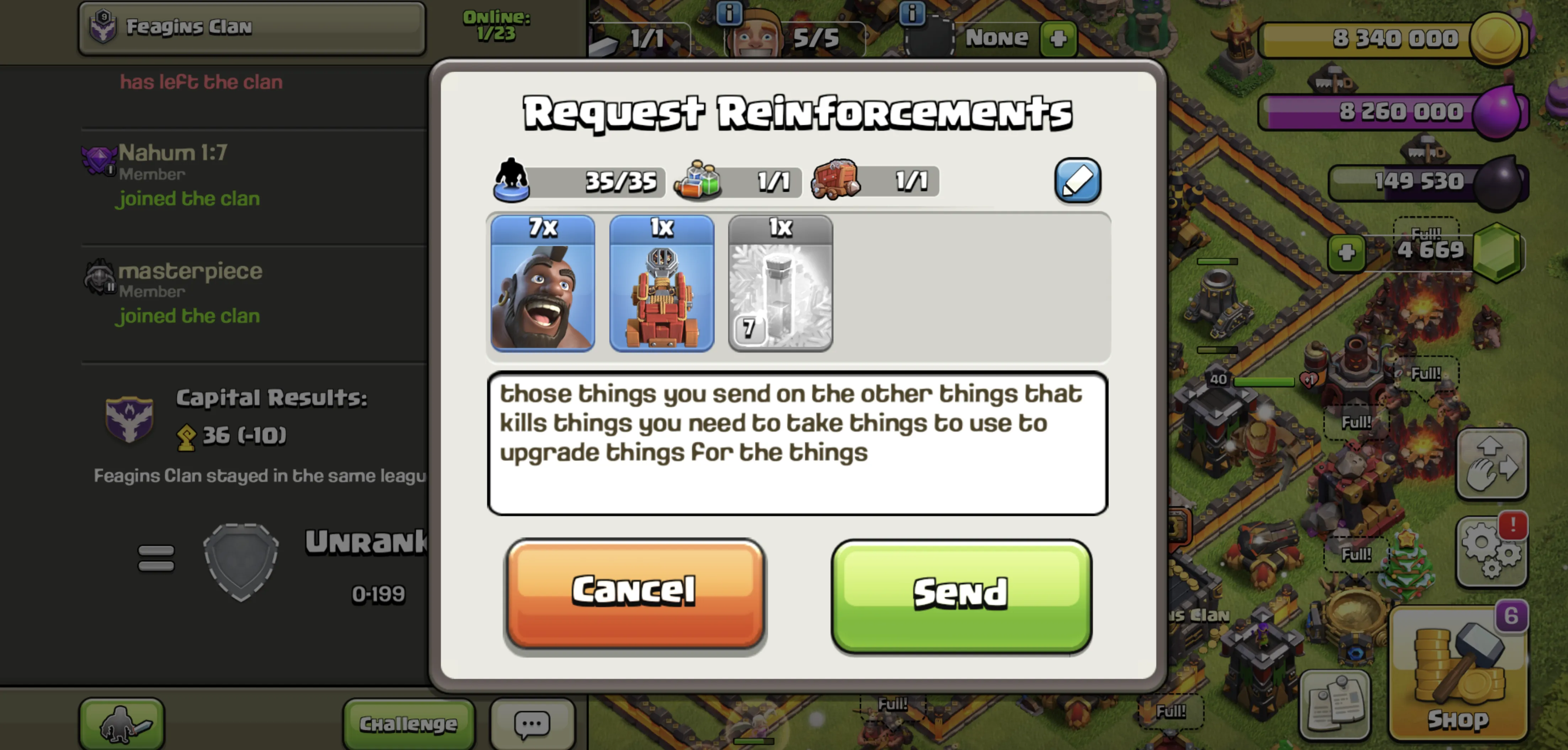 How To Donate Troops In Clash of Clans | 1v9