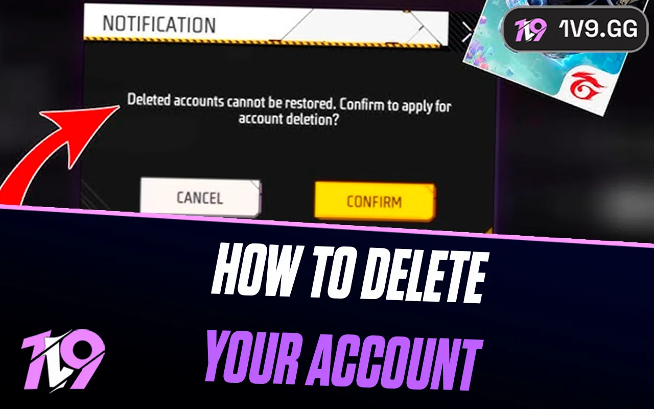 How to Delete Your Free Fire Account | 1v9