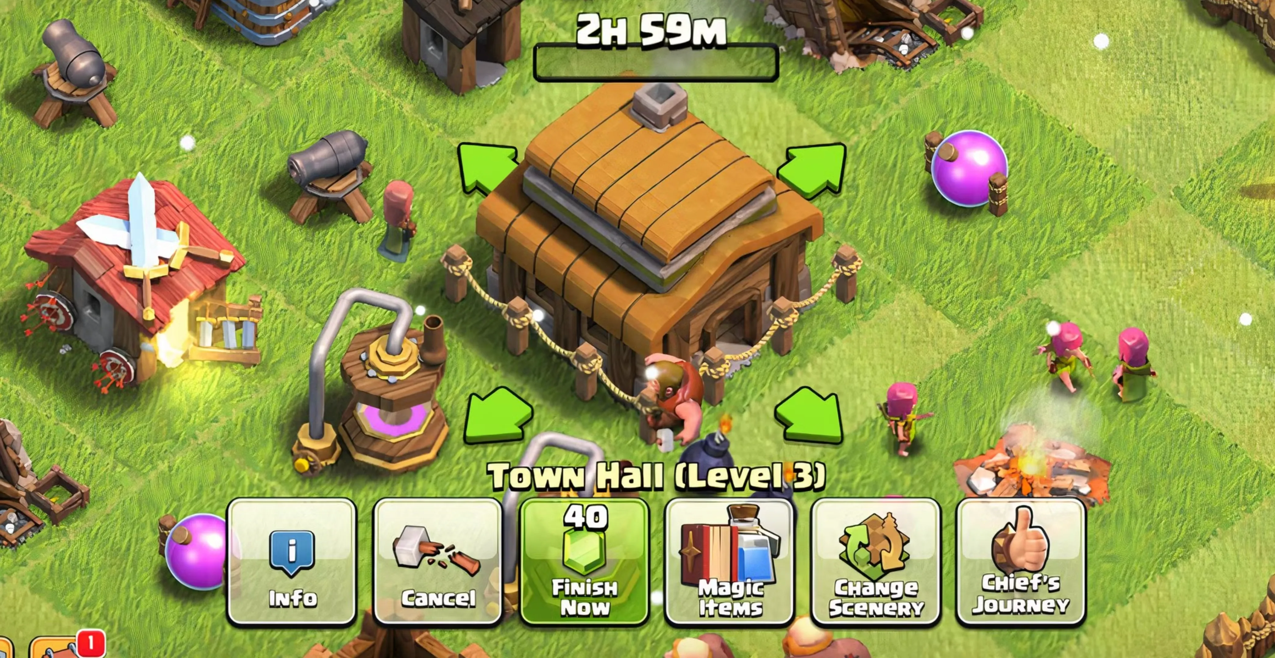 How to Upgrade Town Hall Level Fast In Clash of Clans | 1v9