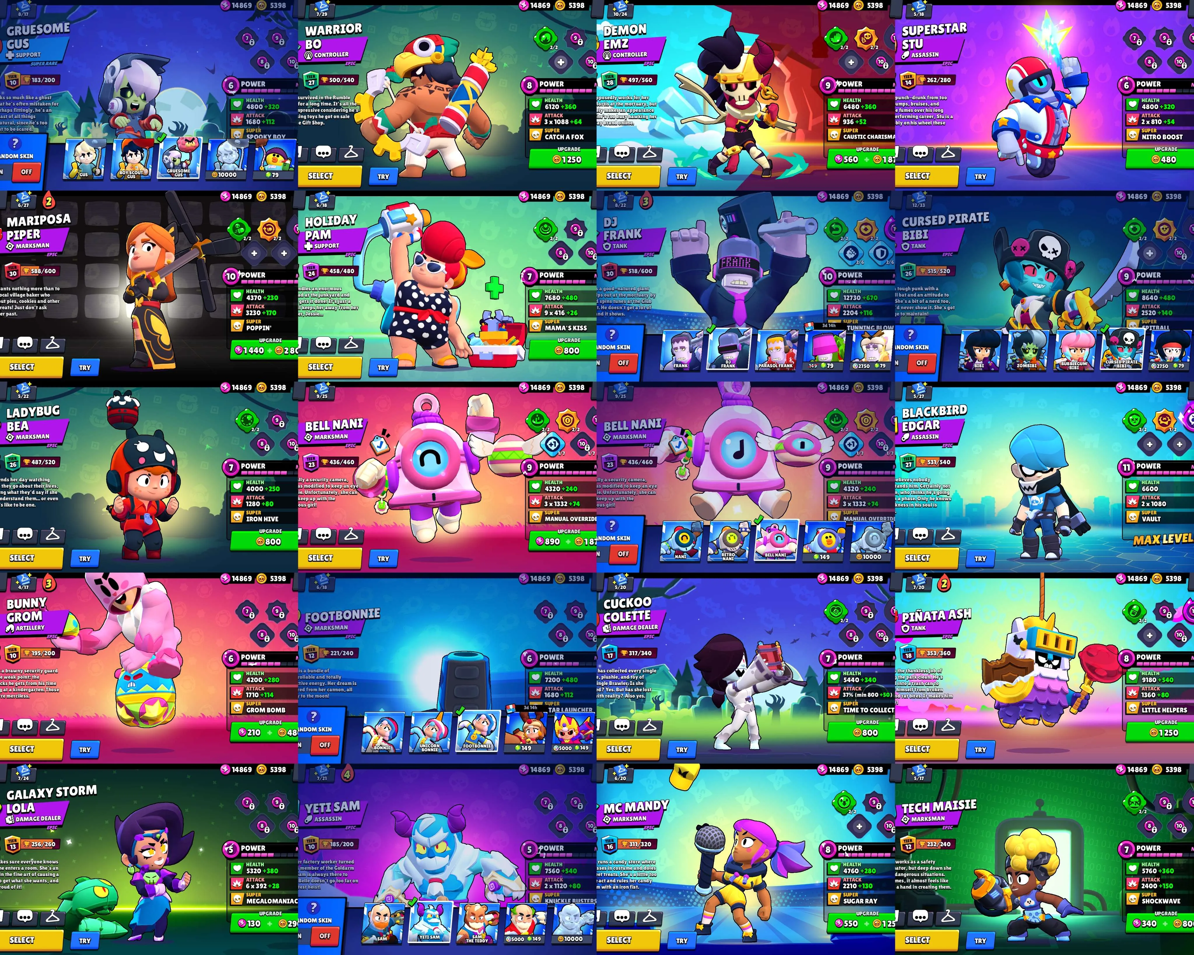 [77 BR] 🏆30200🏆 [7 HYPER] DEVILISH MORTIS/BLACK GODZILLA BUZZ/HOOT HOOT SHELLY/RONIN RUFFS/DEMON ...