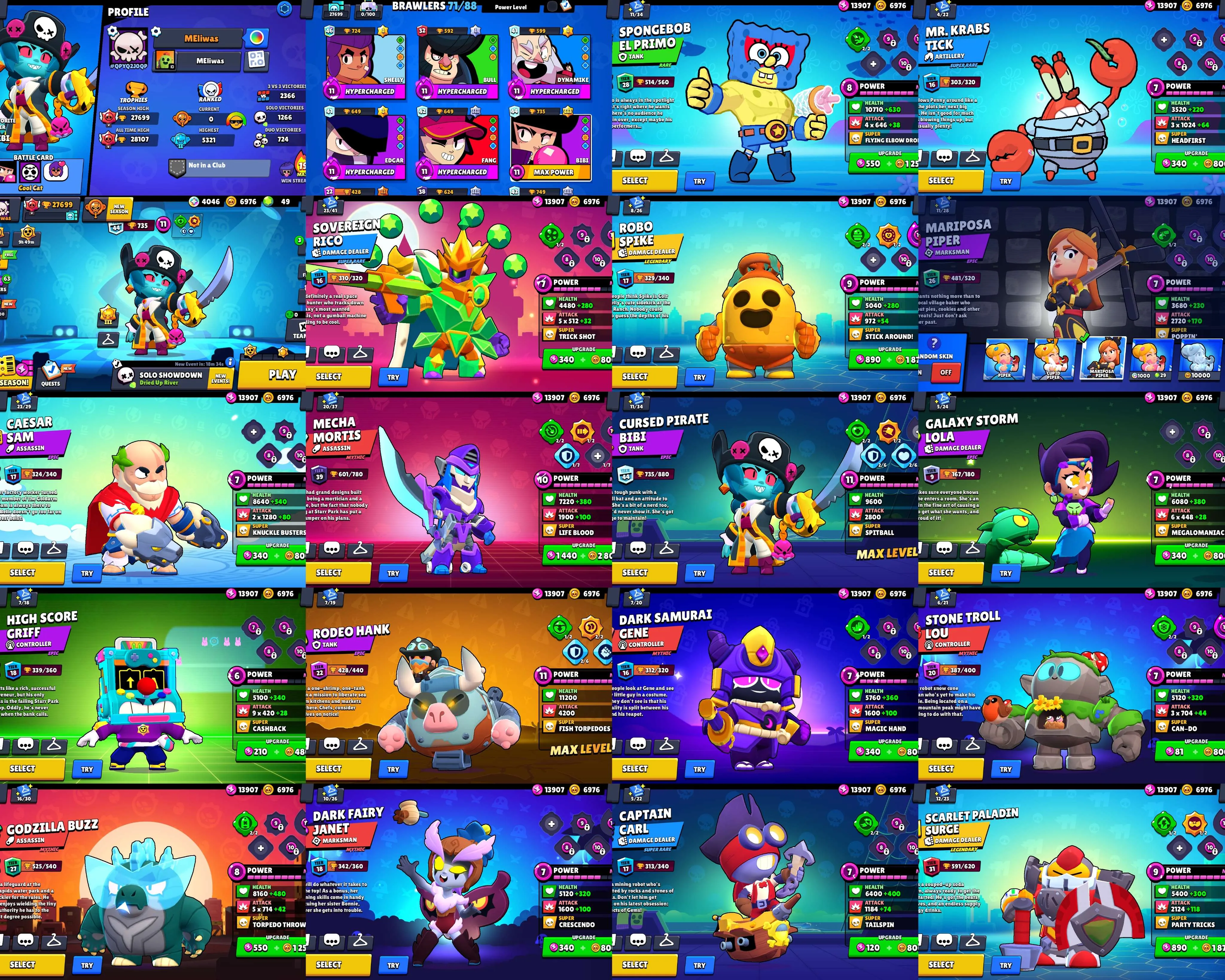 [71 BR] 🏆27700🏆 [MECHA MORTIS/DARK SAMURAI GENE/RODEO HANK/PIRATE BIBI ...