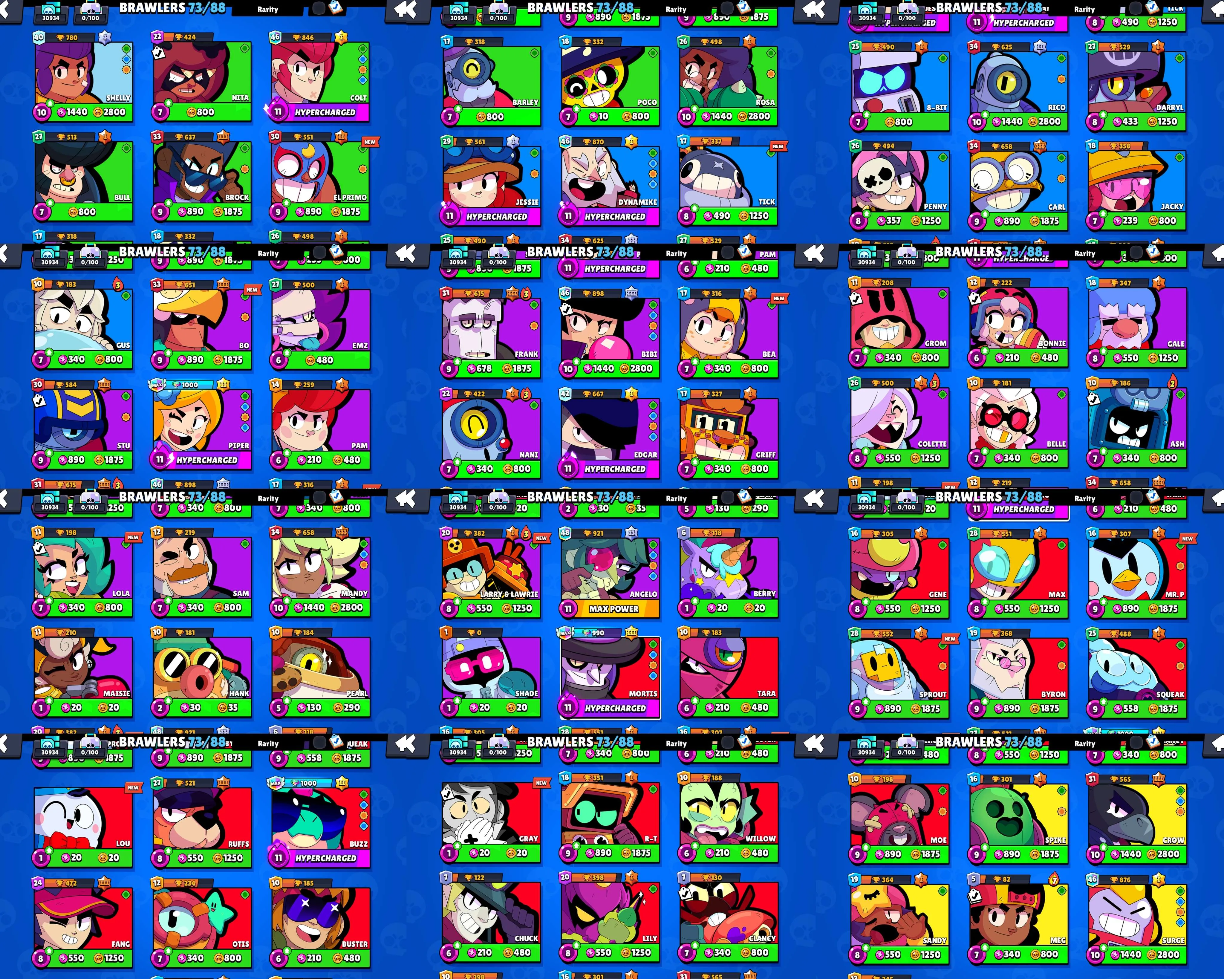 [73 BR] 🏆30900🏆 [75 GEMS/DEVILISH MORTIS/BANANAS COLT/WASP BO/HOOT HOOT ...