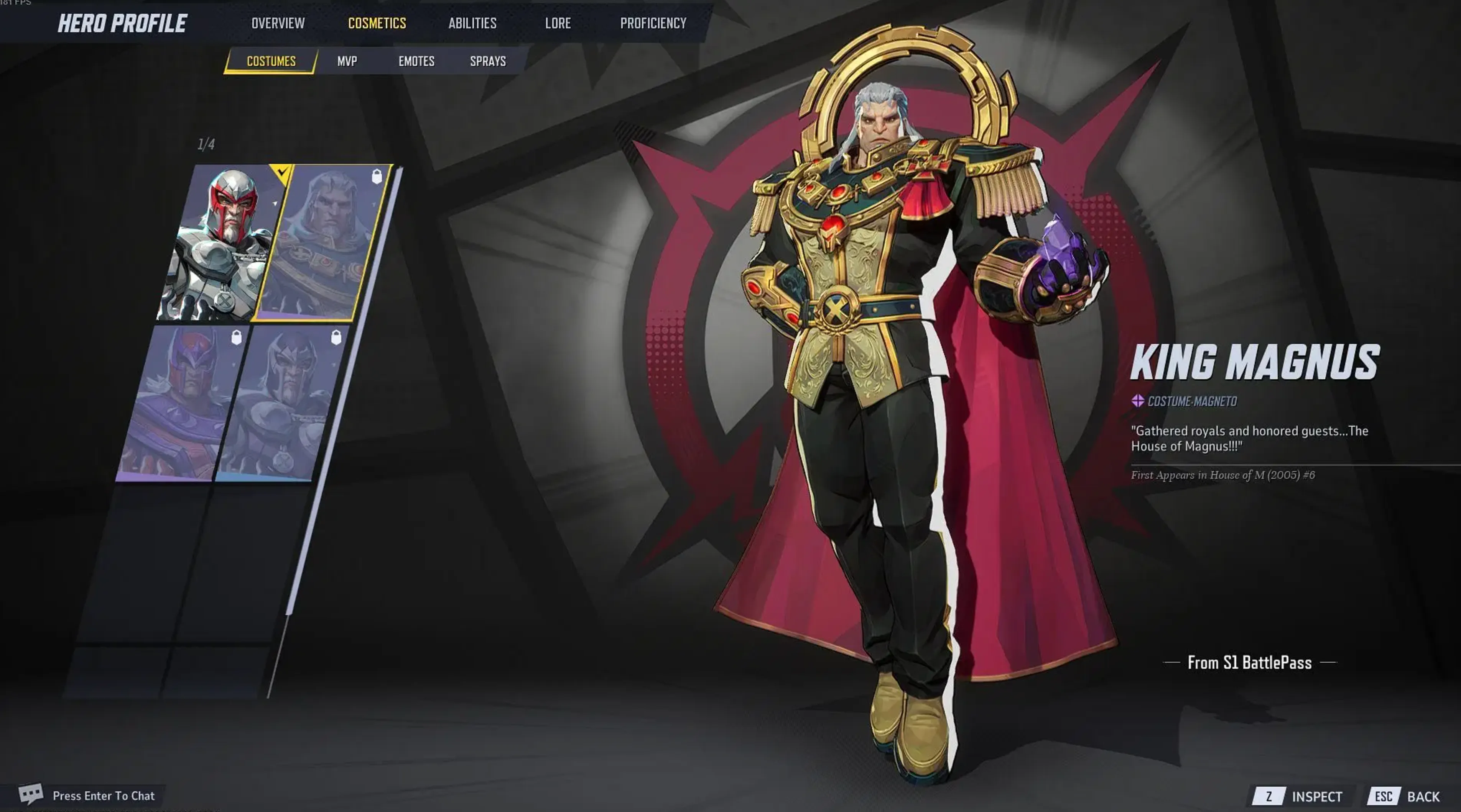 All Magneto Skins In Marvel Rivals | 1v9