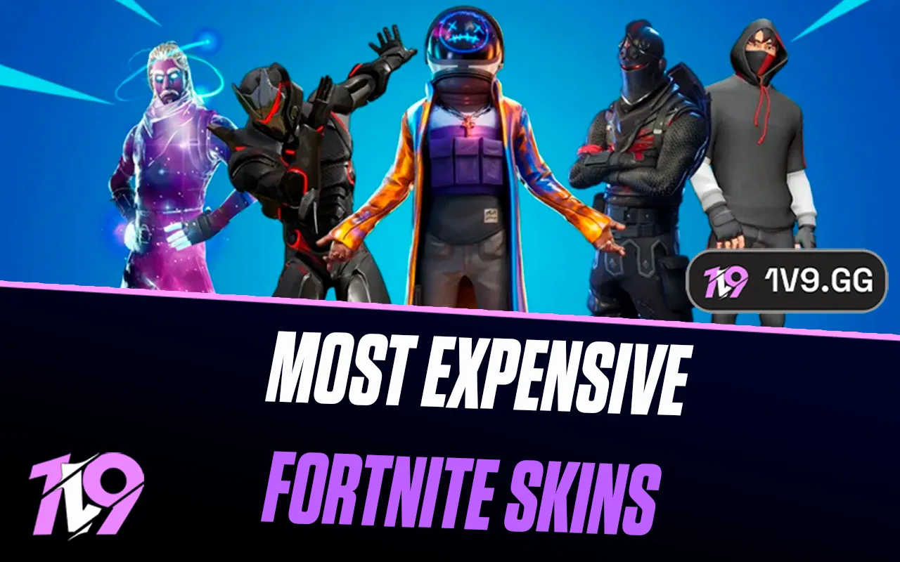 10 Most Expensive Fortnite Skins | 1v9