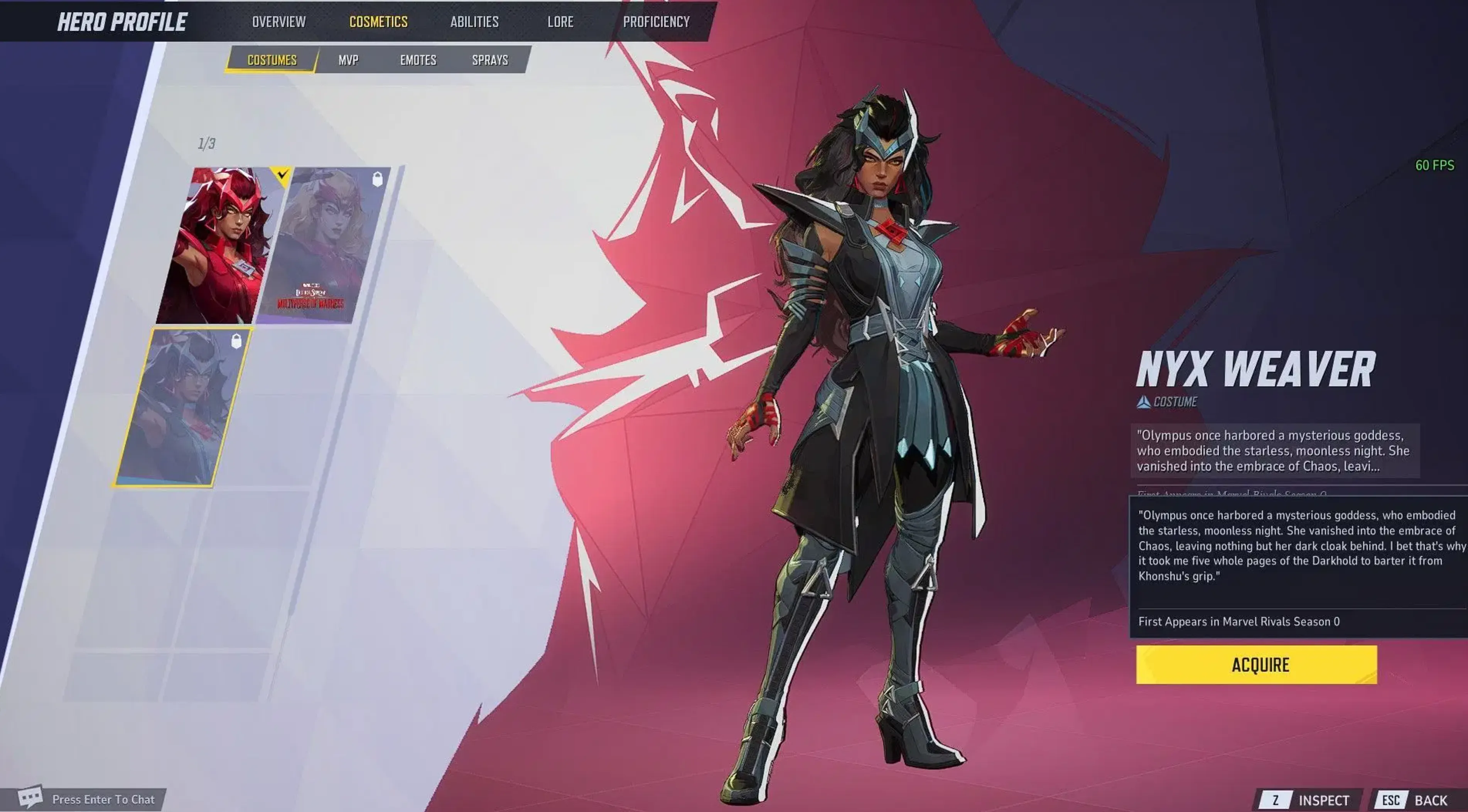 All Scarlet Witch Skins In Marcel Rivals | 1v9